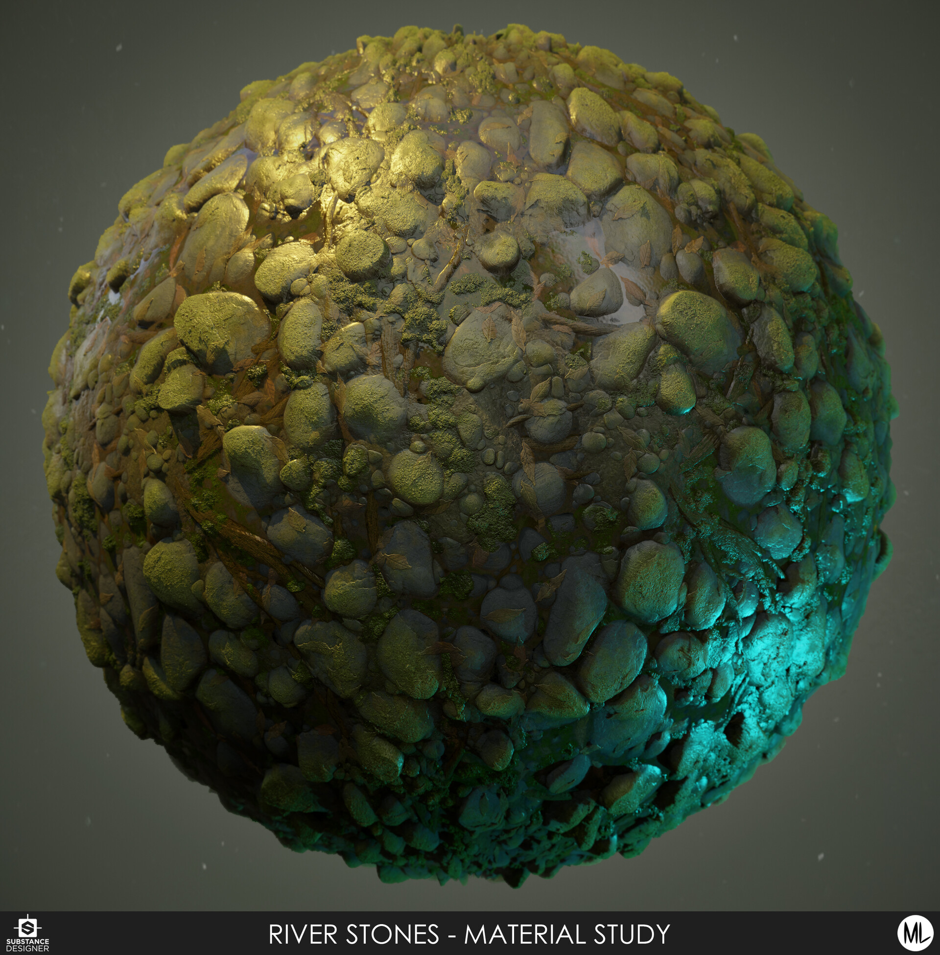 ArtStation - River Stones Material