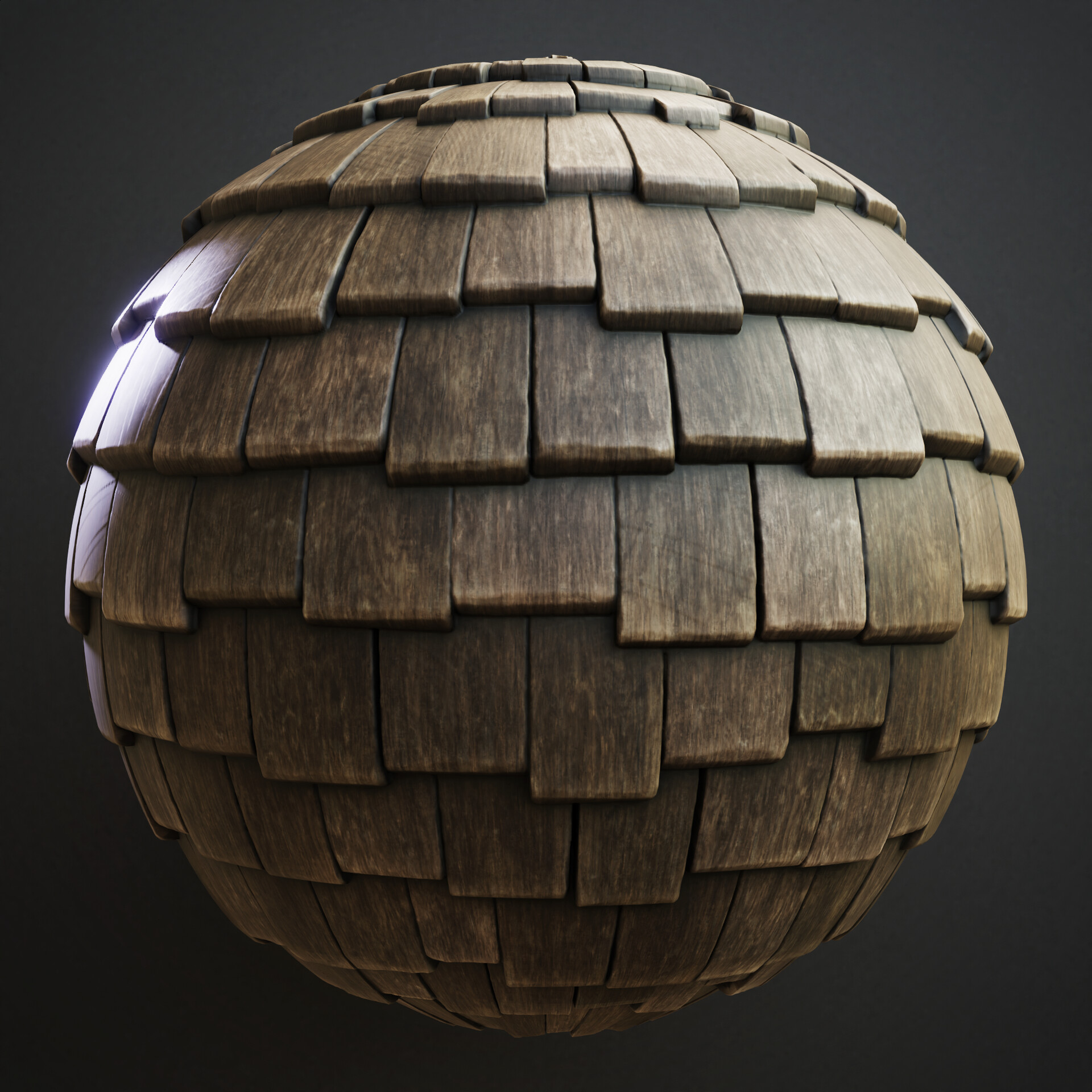 ArtStation - Wooden Roofing Material