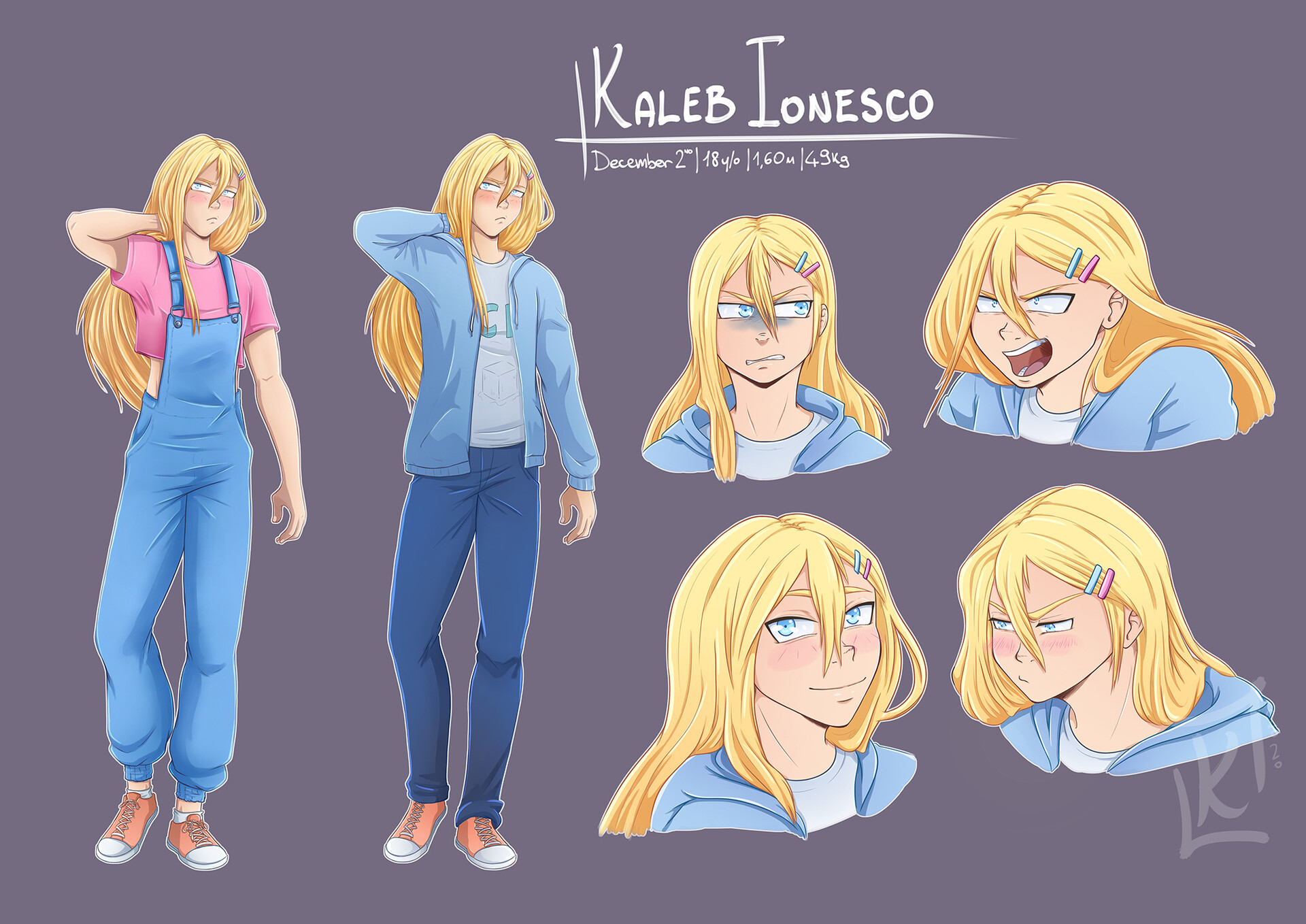 ArtStation - Kaleb Character Sheet