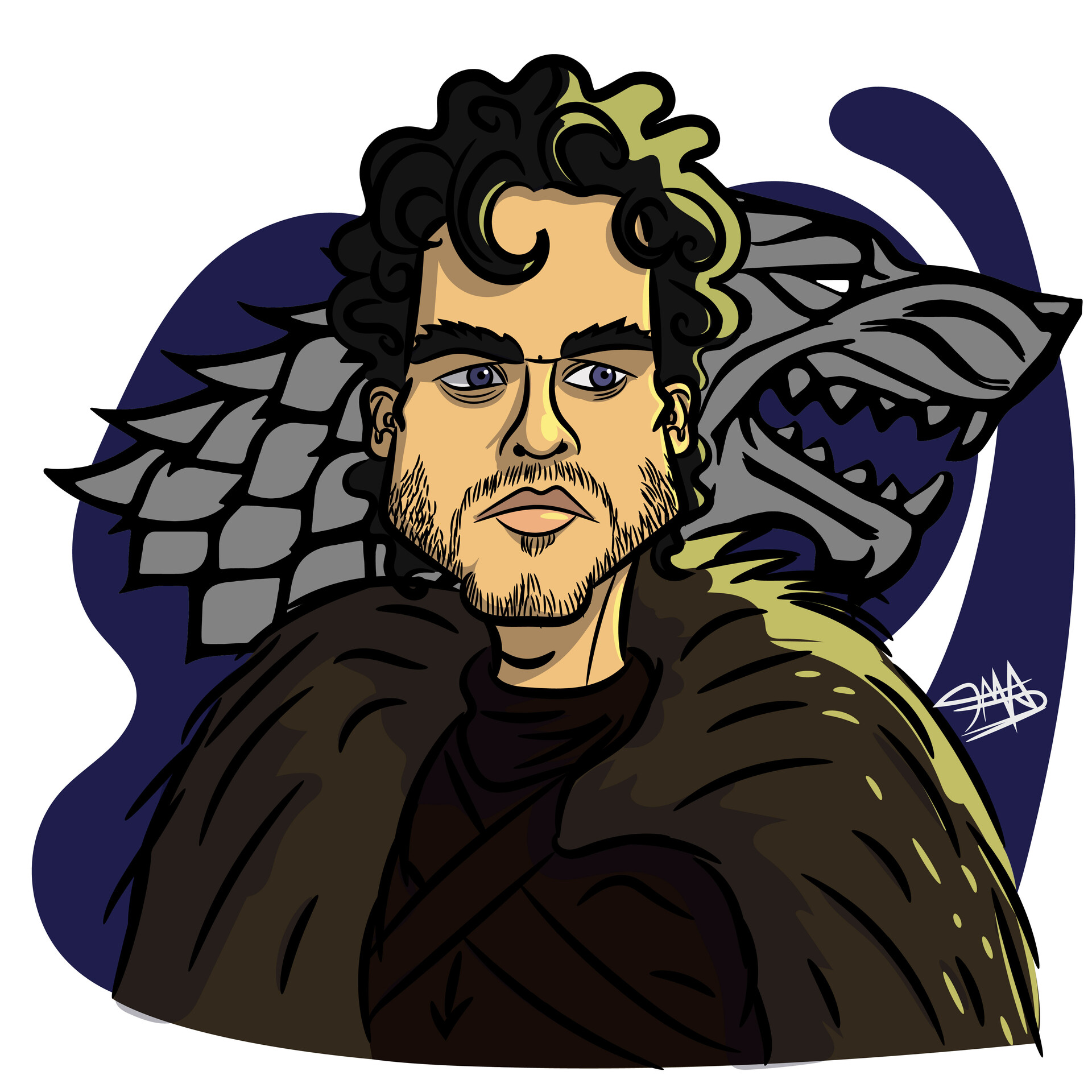 ArtStation - Richard Madden is Robb Stark