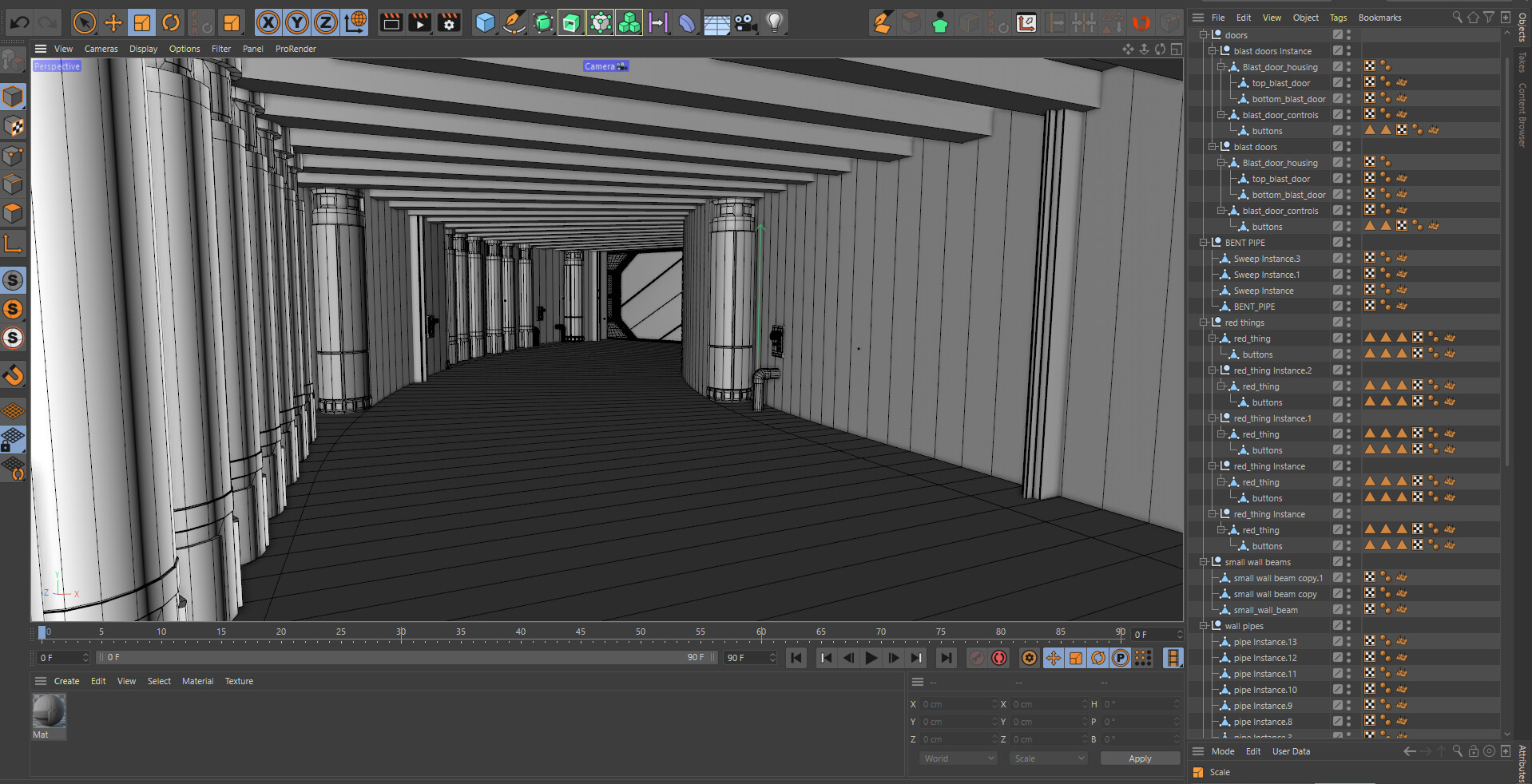 Robert Baltzer - Death Star Hallway with Mouse Droid
