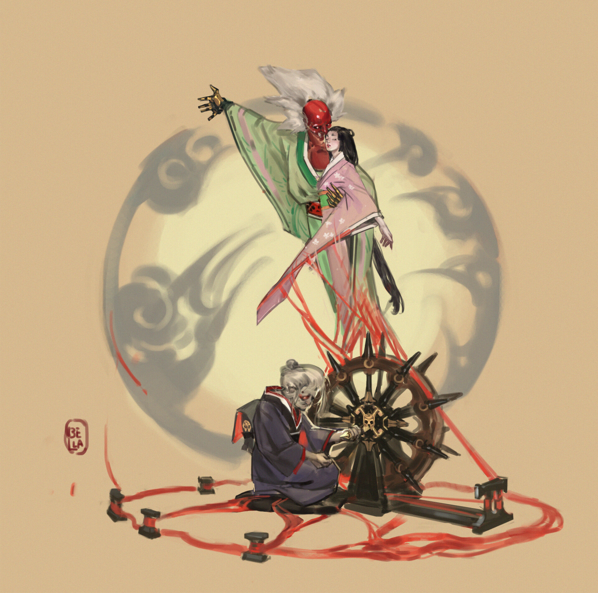 ArtStation - edo japan witch