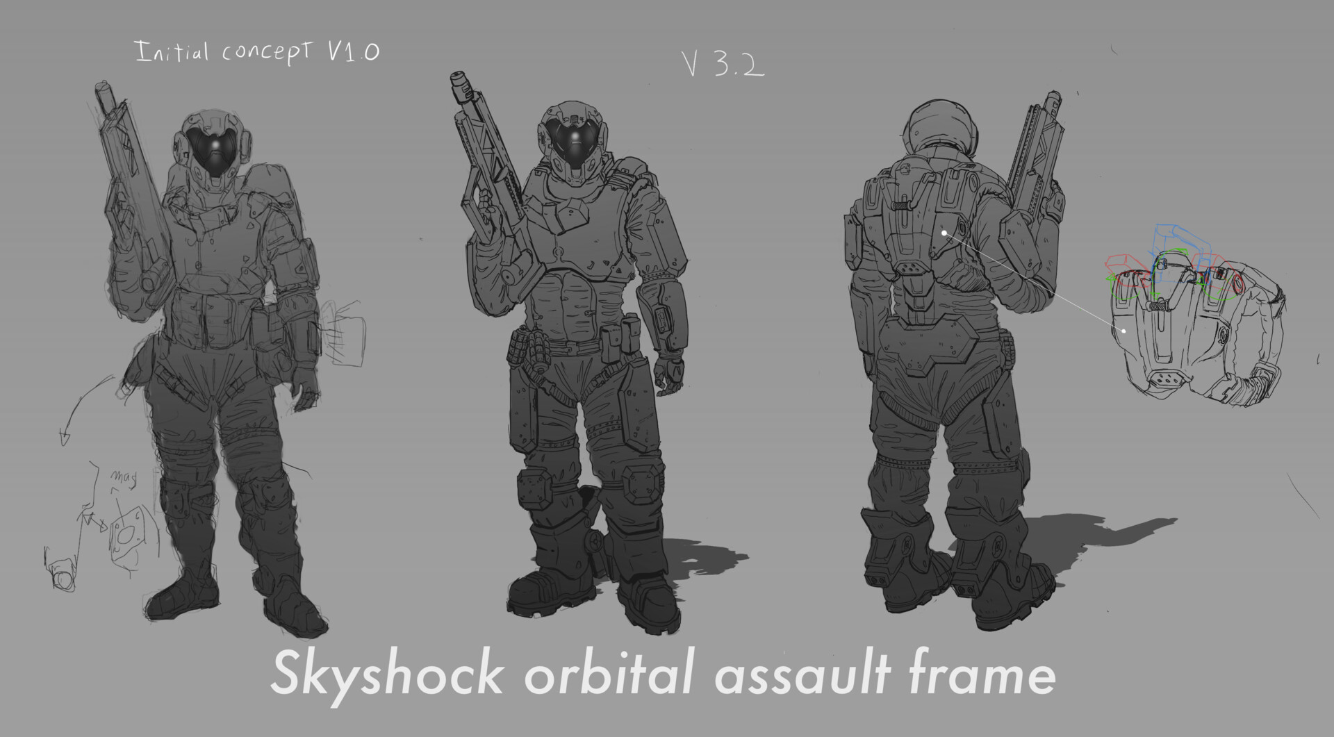 ArtStation - Skyshock Armor design