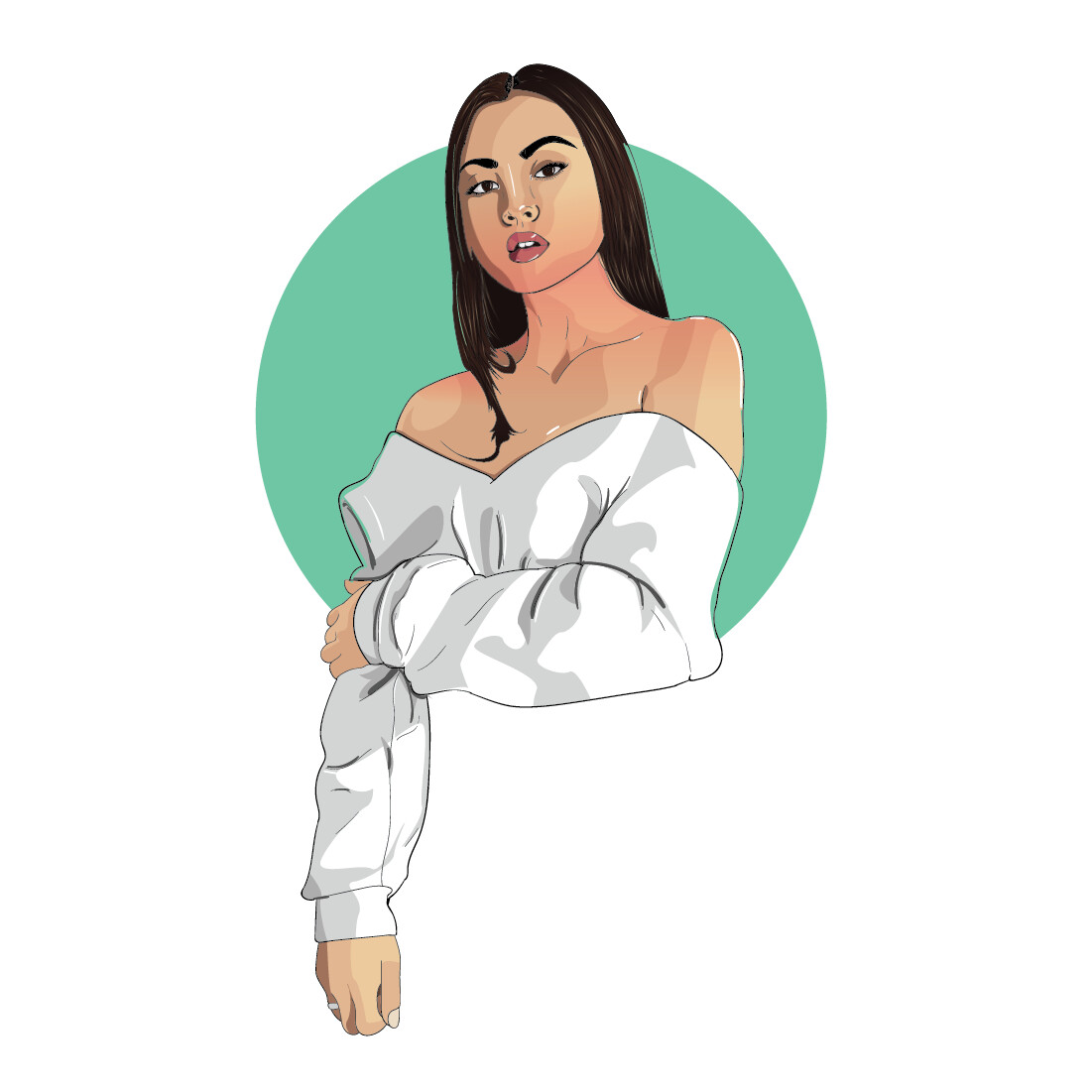 ArtStation - Vector art portrait 03