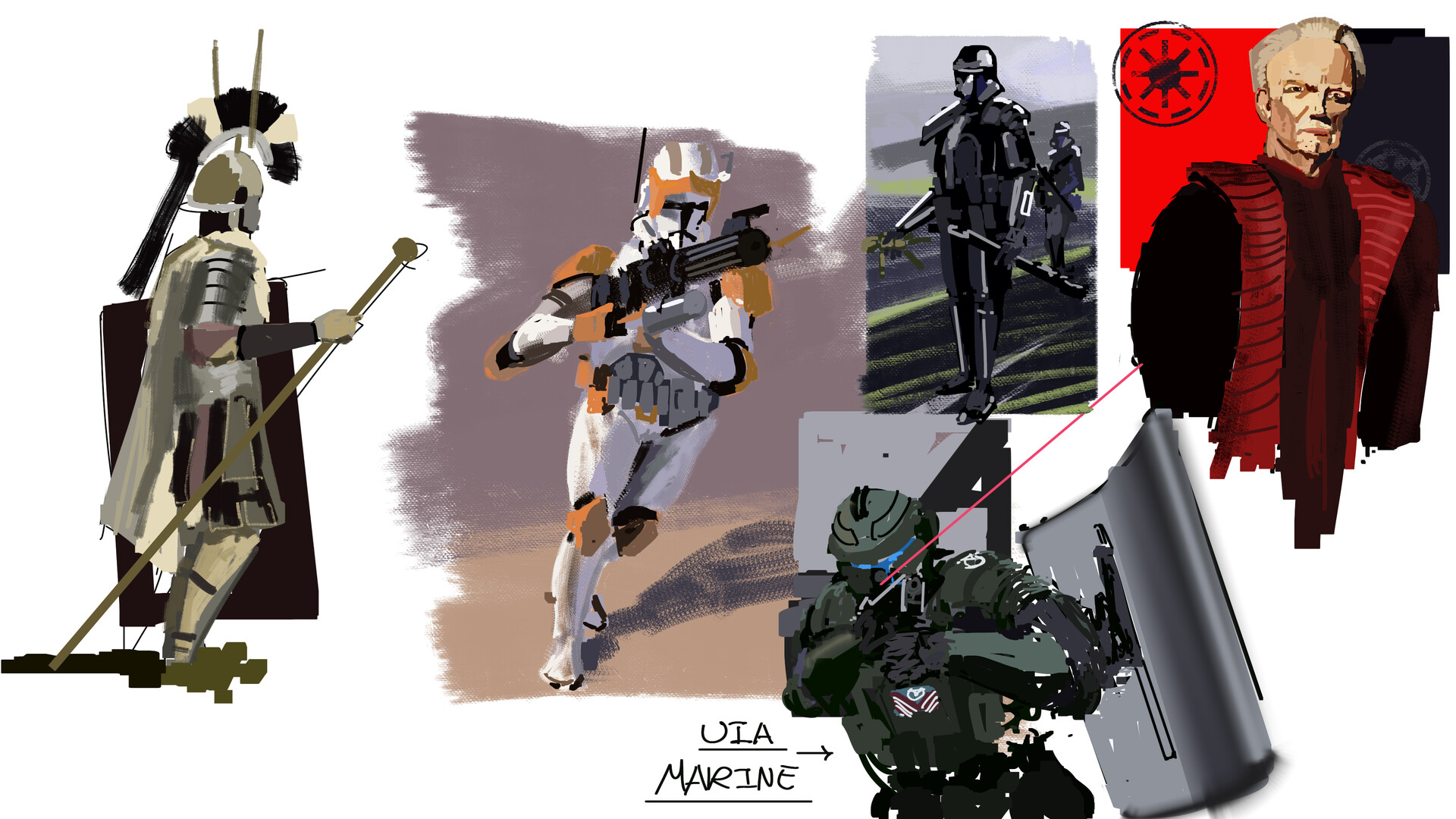 ArtStation - Characters - Solid Color studies and sketches - 02072020