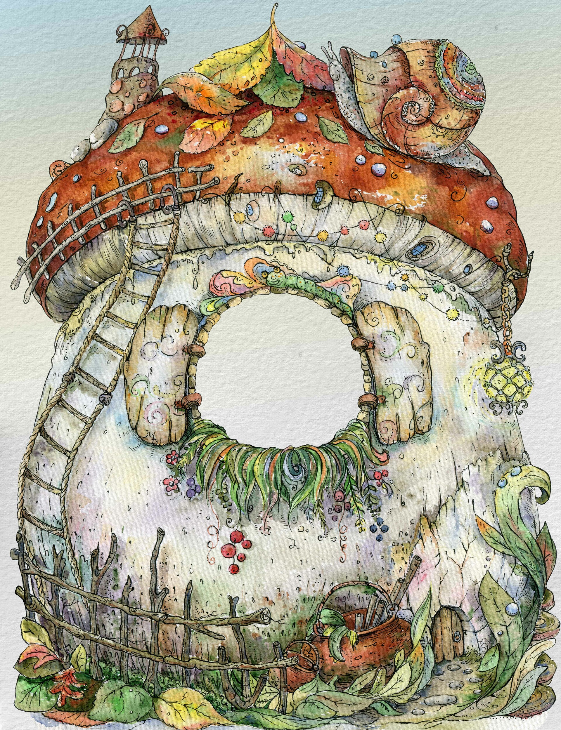 ArtStation - The Hut in the Forest