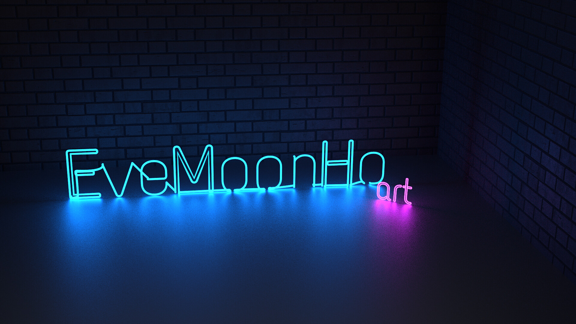 ArtStation - Neon Header for my blog.