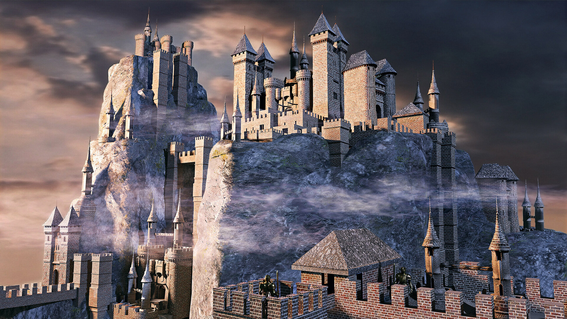 ArtStation - Castle in morning light