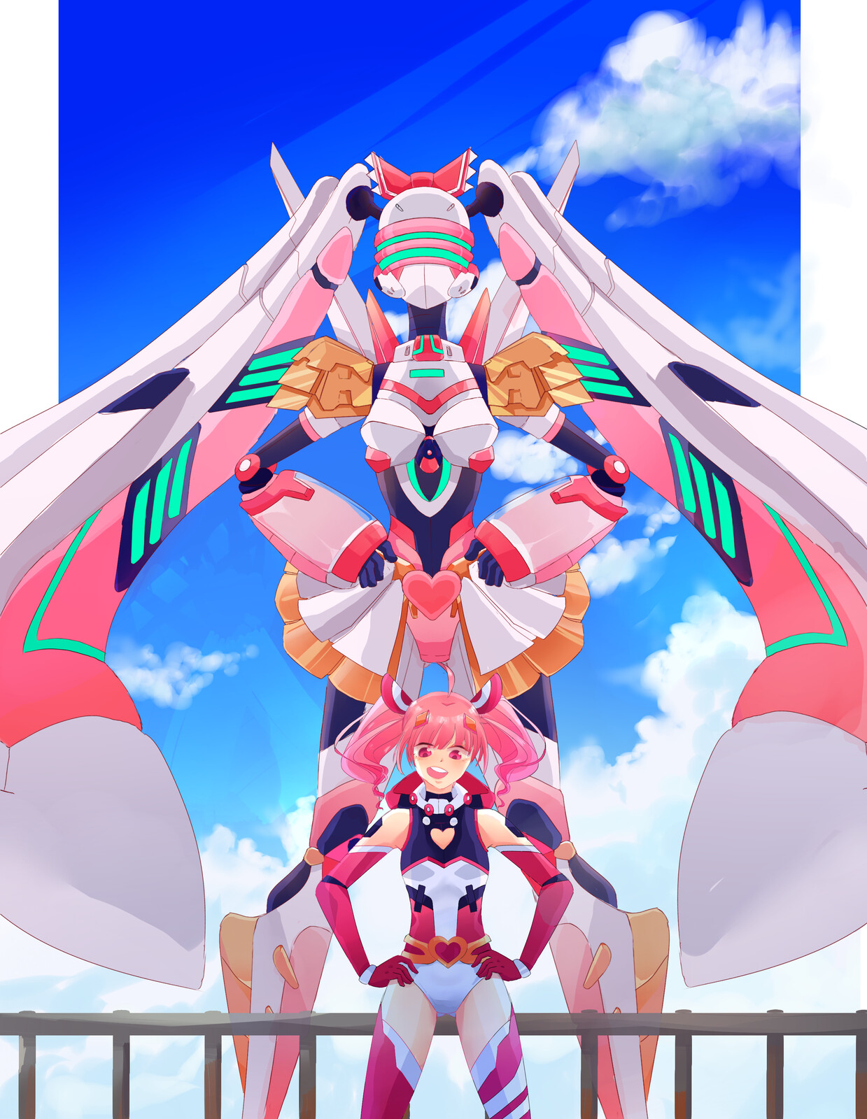 Ho-Yung Yau - Mahou Shoujo Mecha // Concept art // Character Sheet