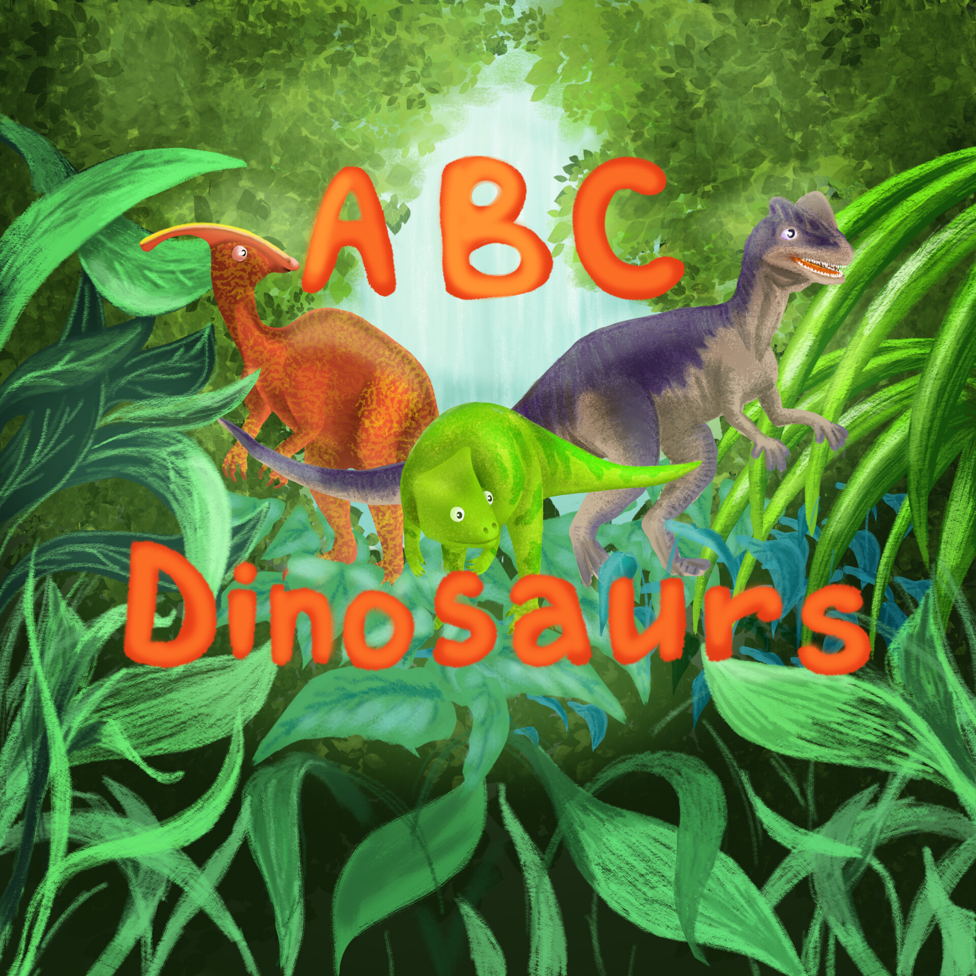 ArtStation - ABC Dinosaurs. Dinosaur Alphabet