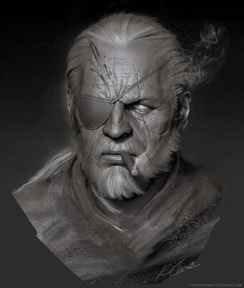 ArtStation - Old Venom Snake Sketch 2013