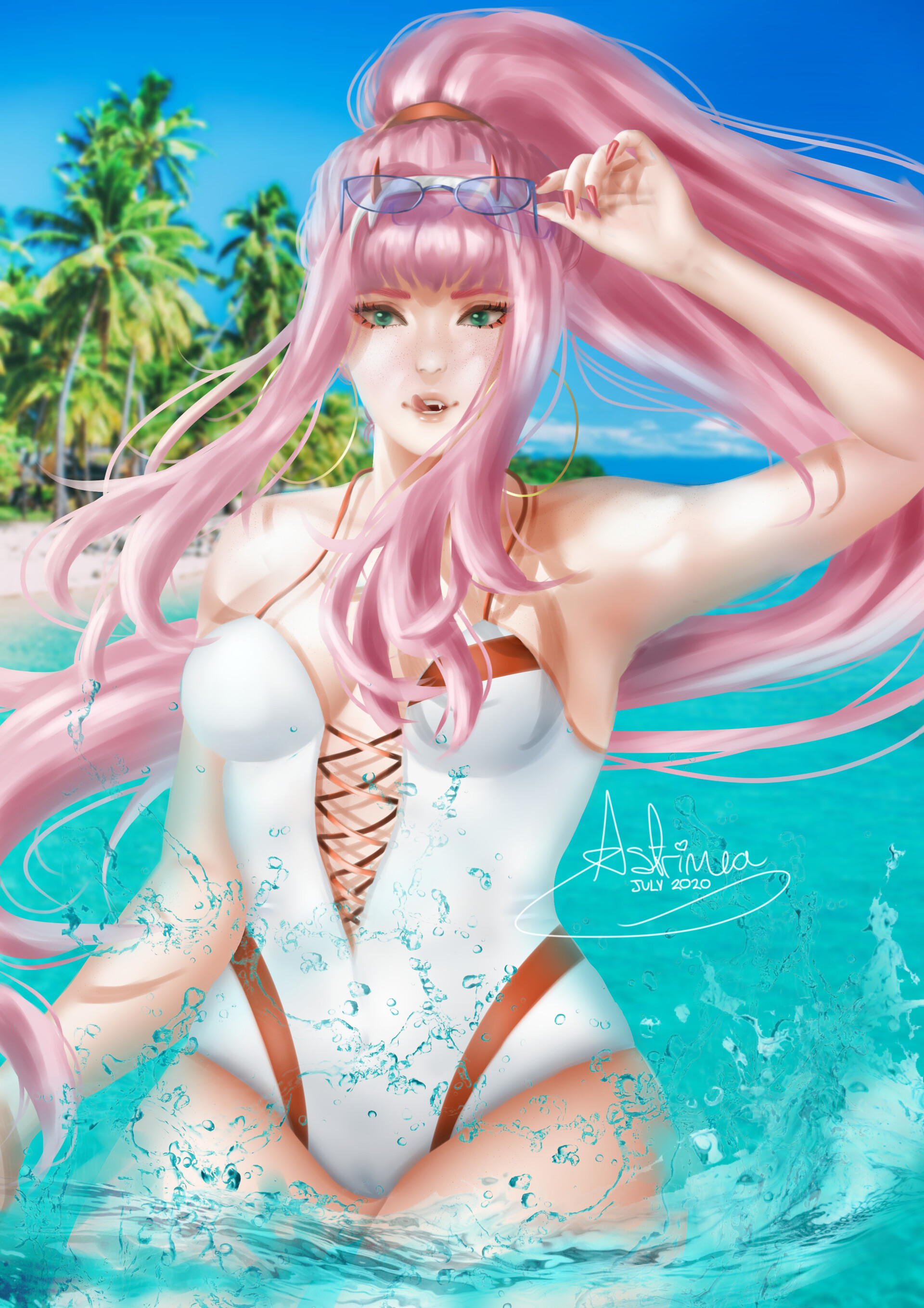 ArtStation - 002 swimsuit - redraw