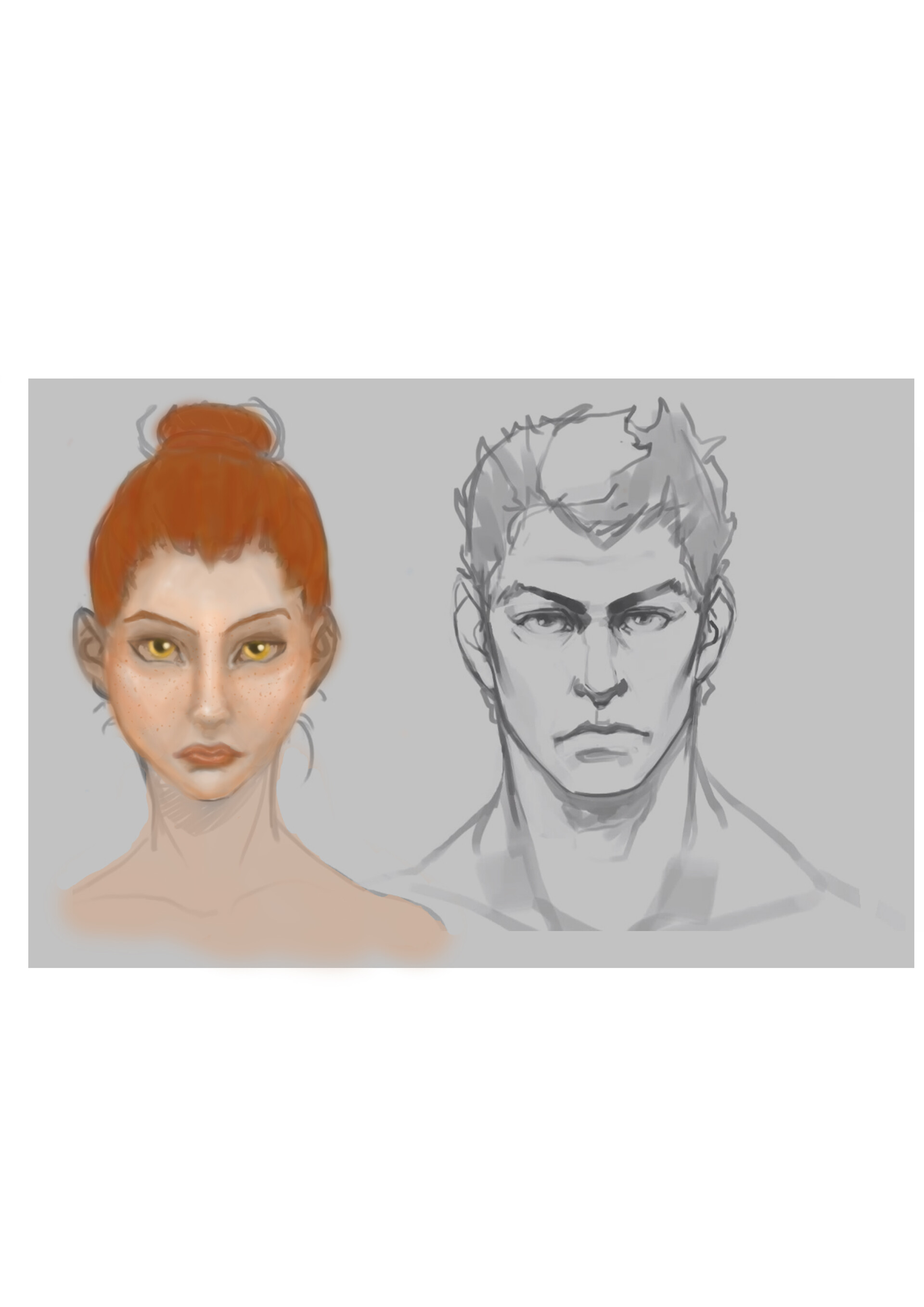 ArtStation - Shadow + Colour study (character design)