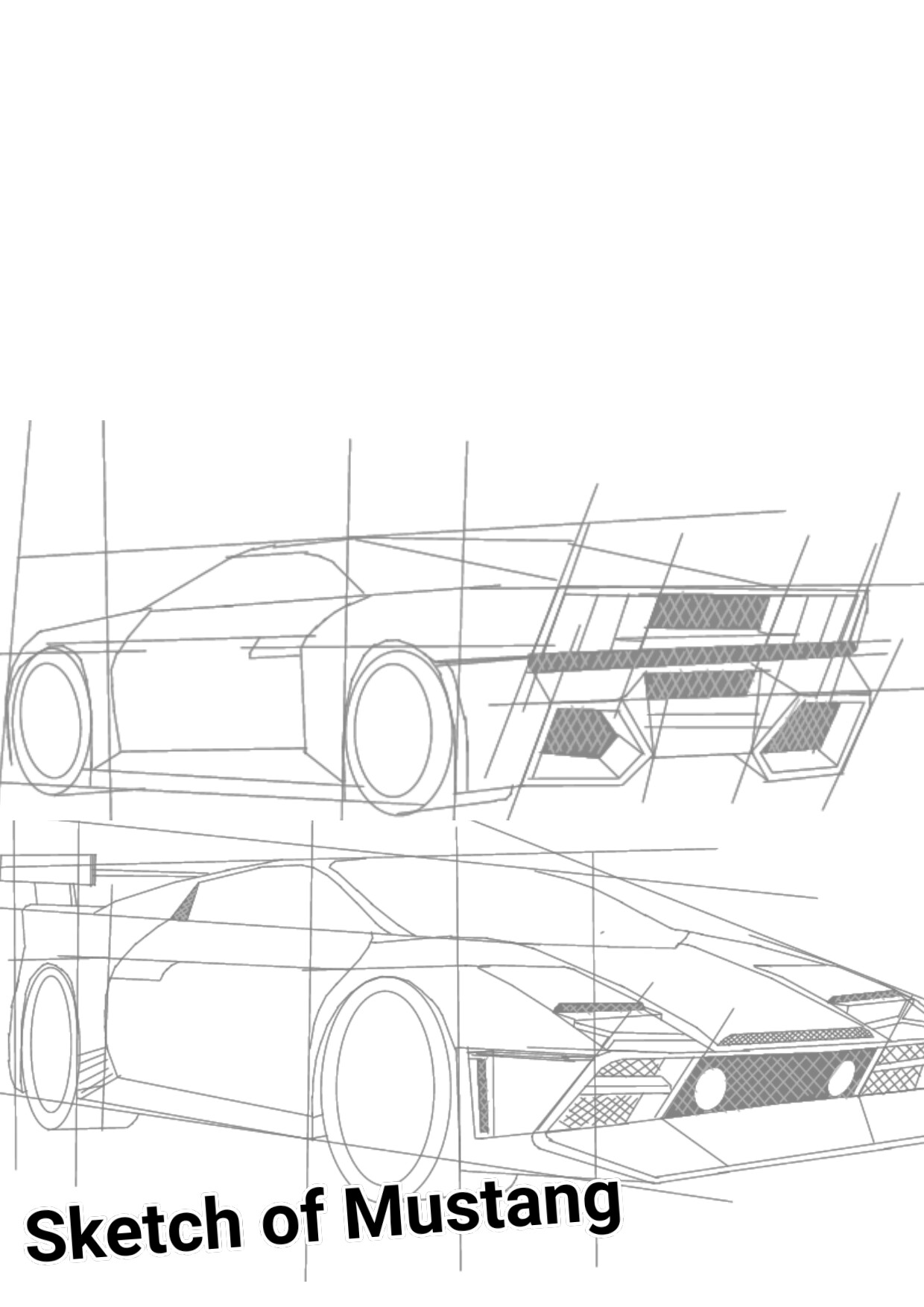 ArtStation - Sketch of Mustang