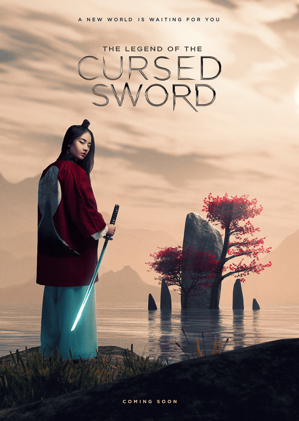 ArtStation - The legend of the Cursed Sword - Poster