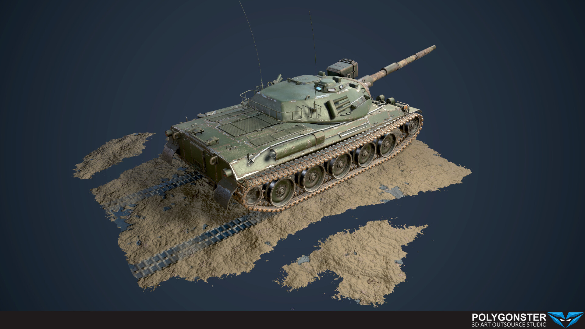 Polygonster Studio - Type-74 BTM