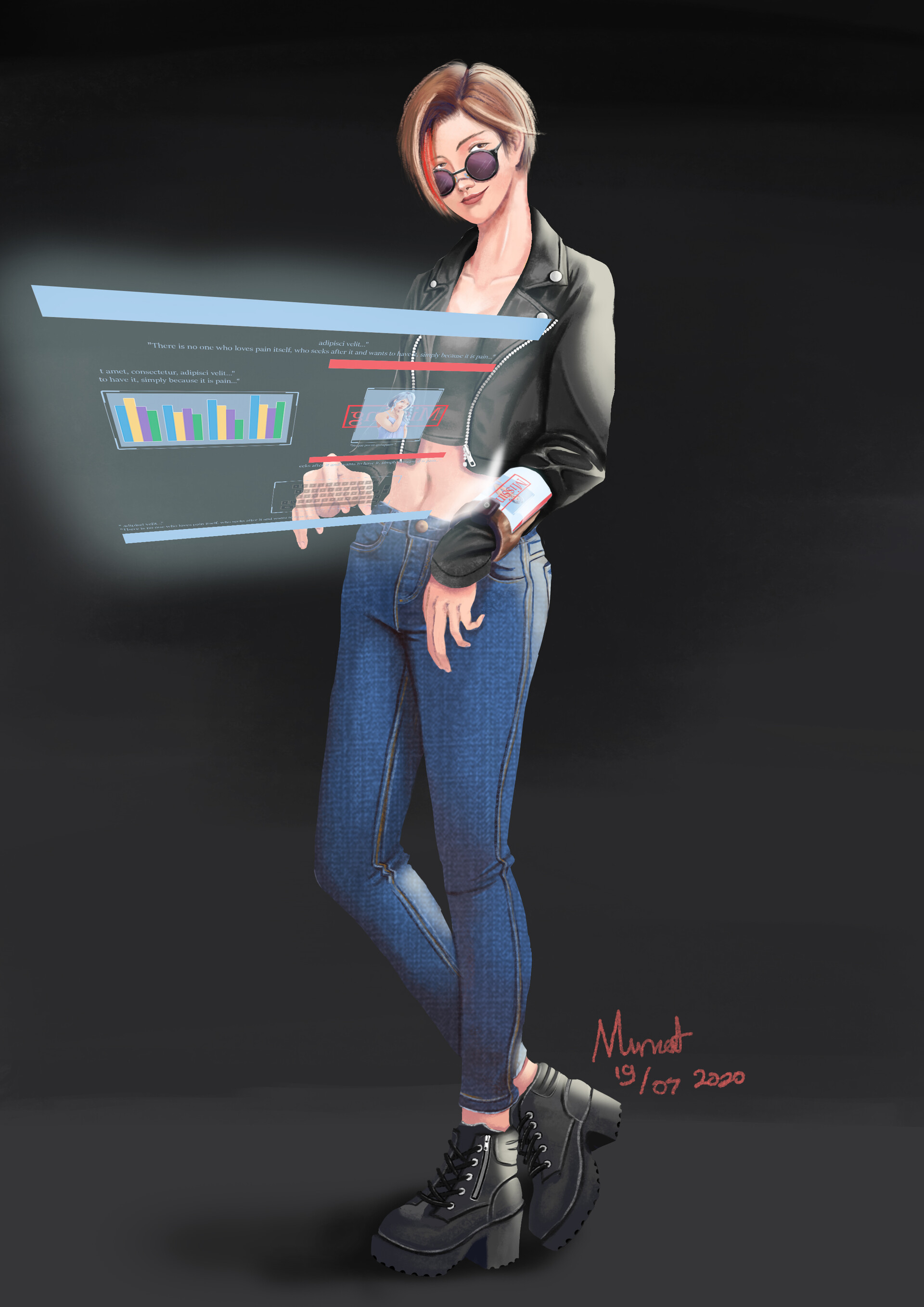 ArtStation - Futuristic Punk Girl