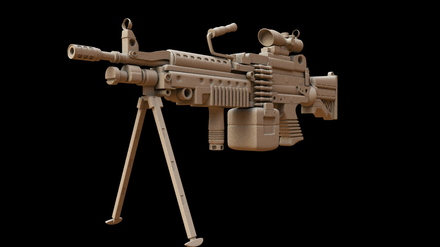 ArtStation - M294 MACHINE GUN