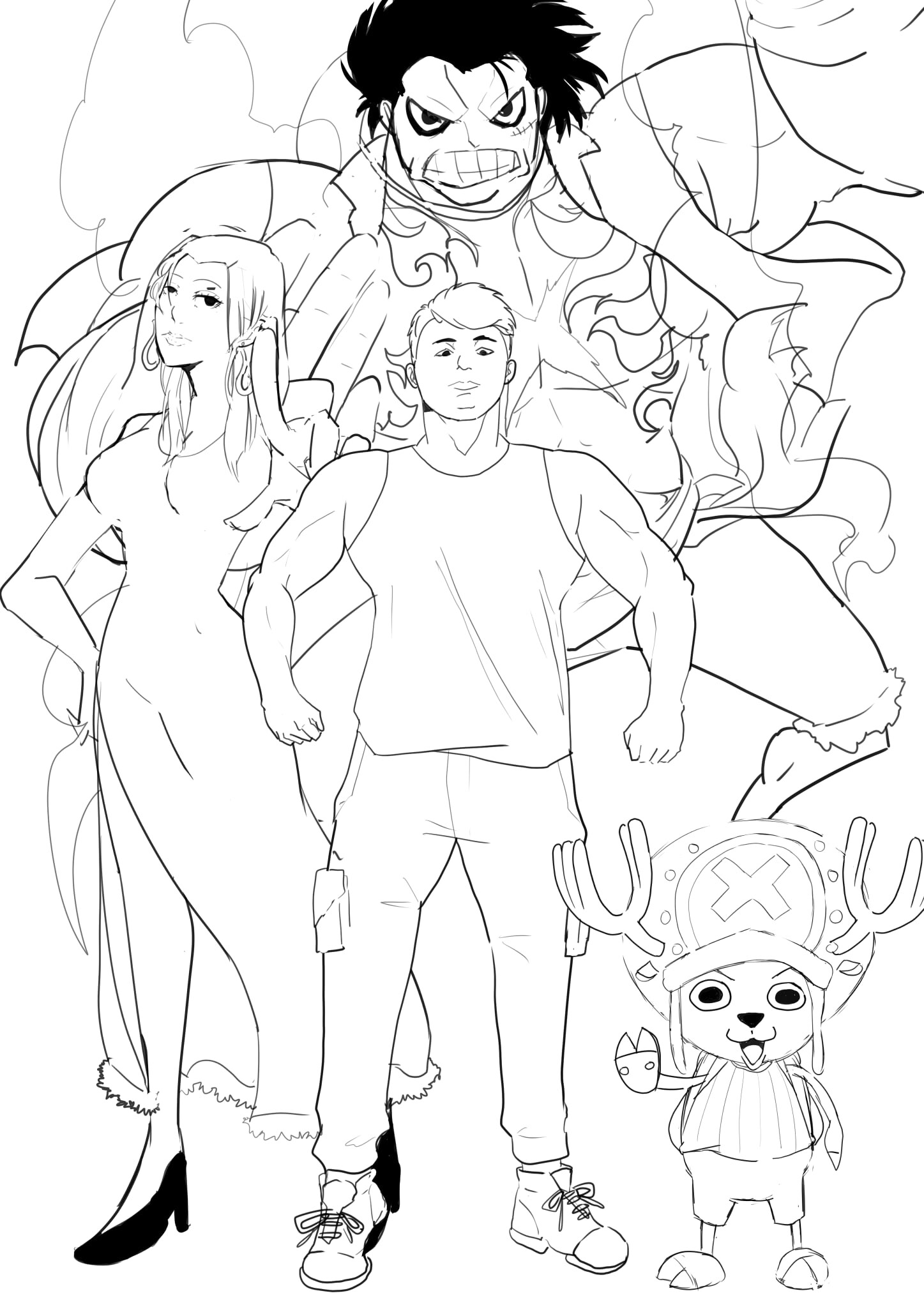 boa hancock coloring pages