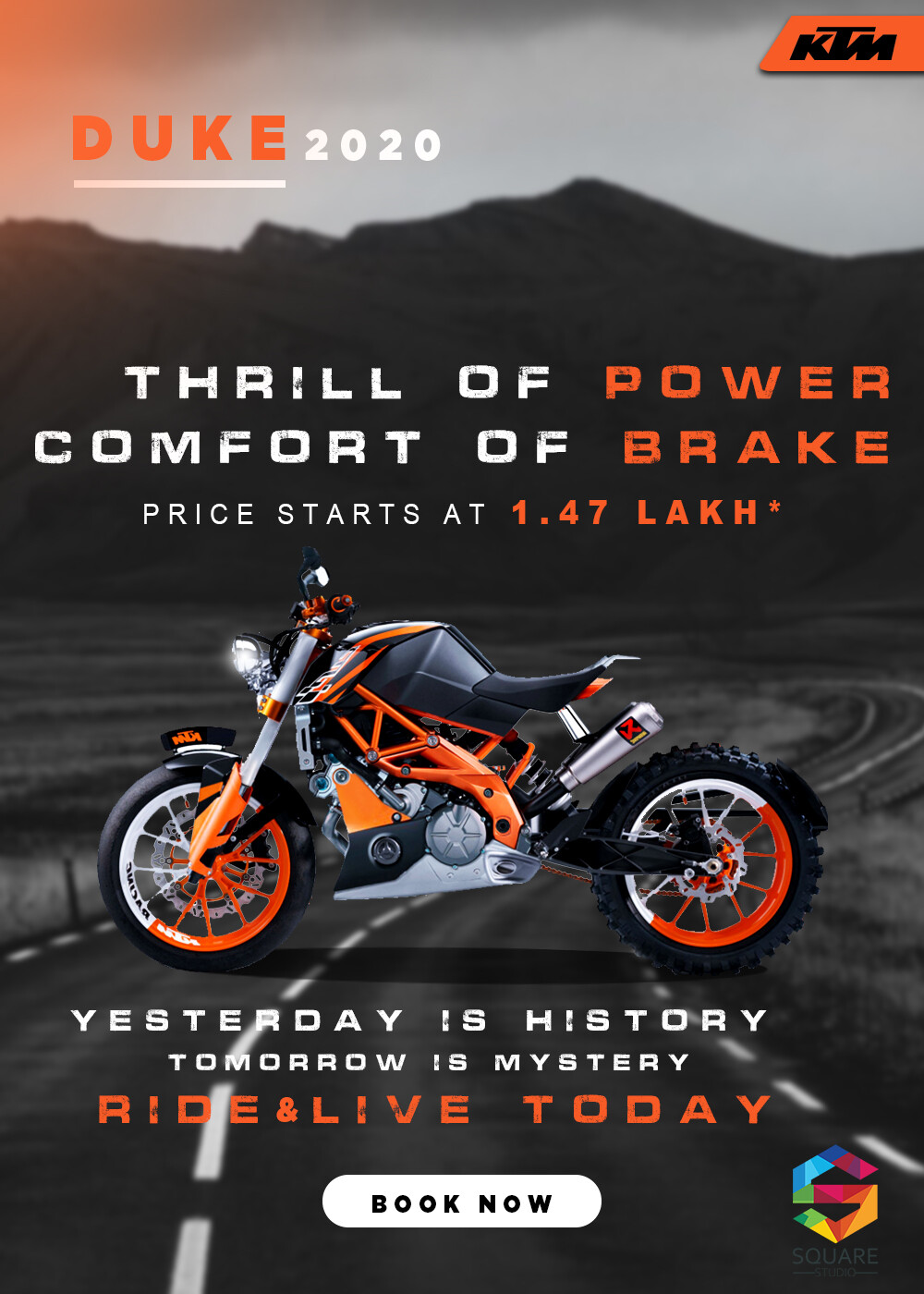 ArtStation - Bike advisement poster