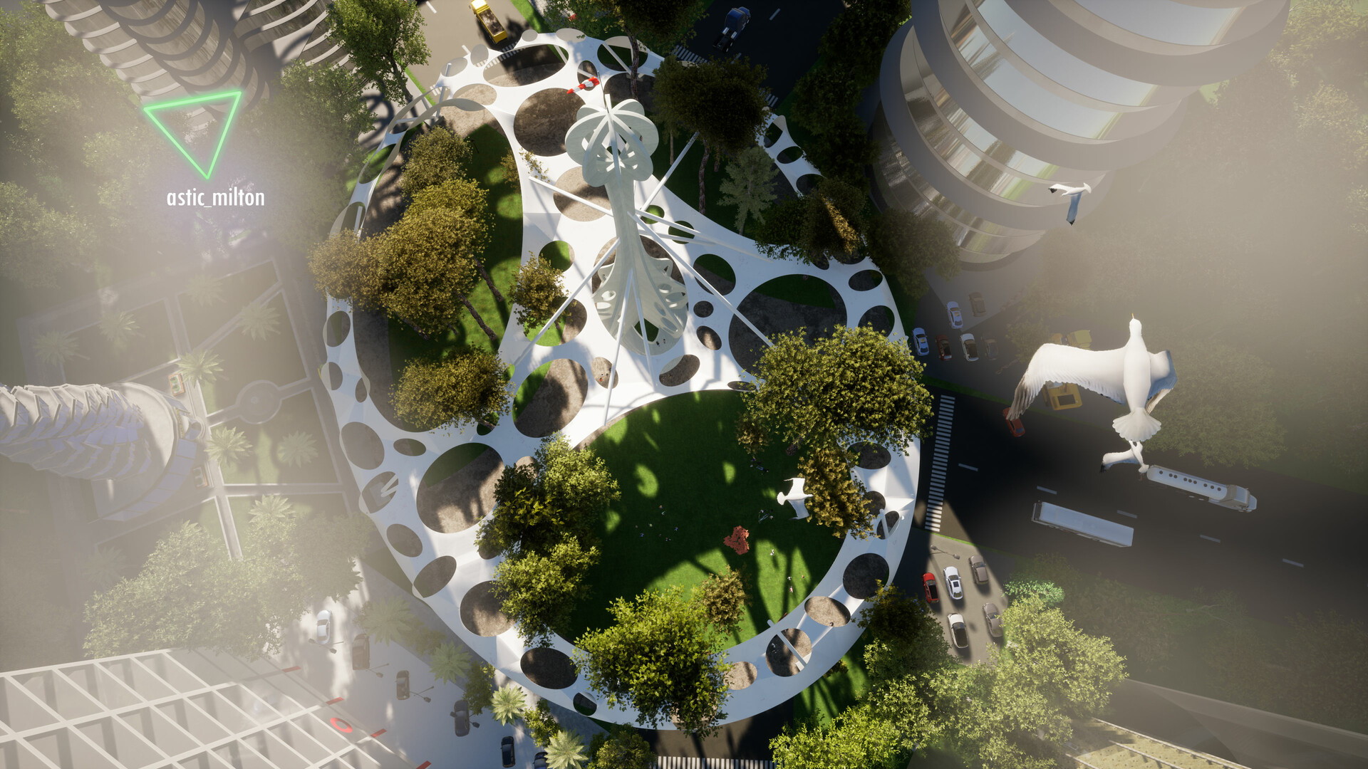 ArtStation - Green Space in an Urban Jungle