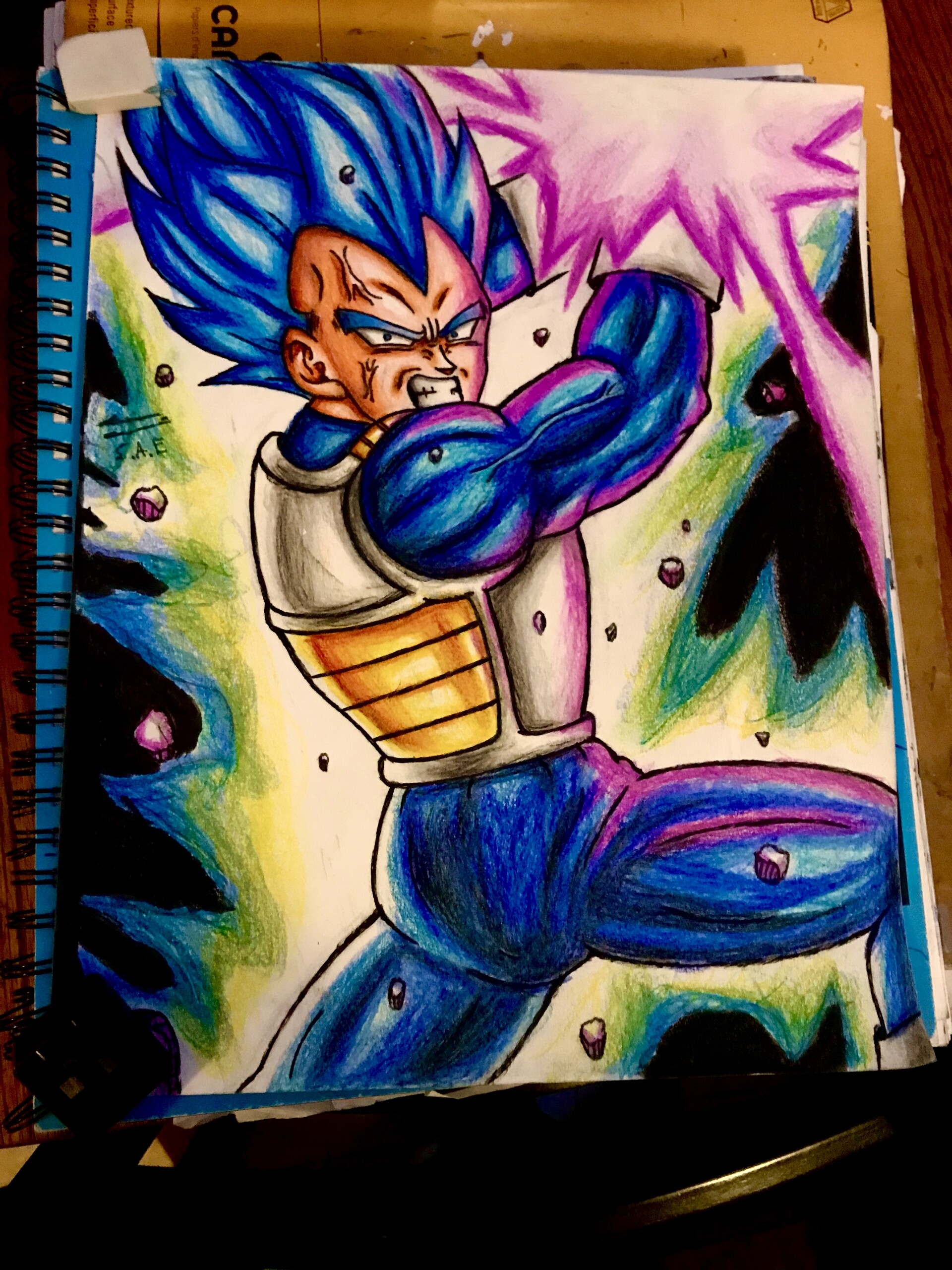 ArtStation - Drawing another vegeta