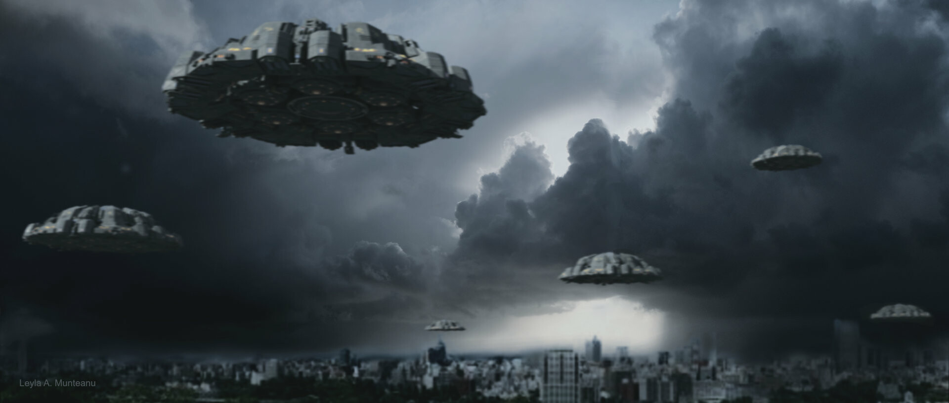 ArtStation - " The Arrival" - Alien invasion project