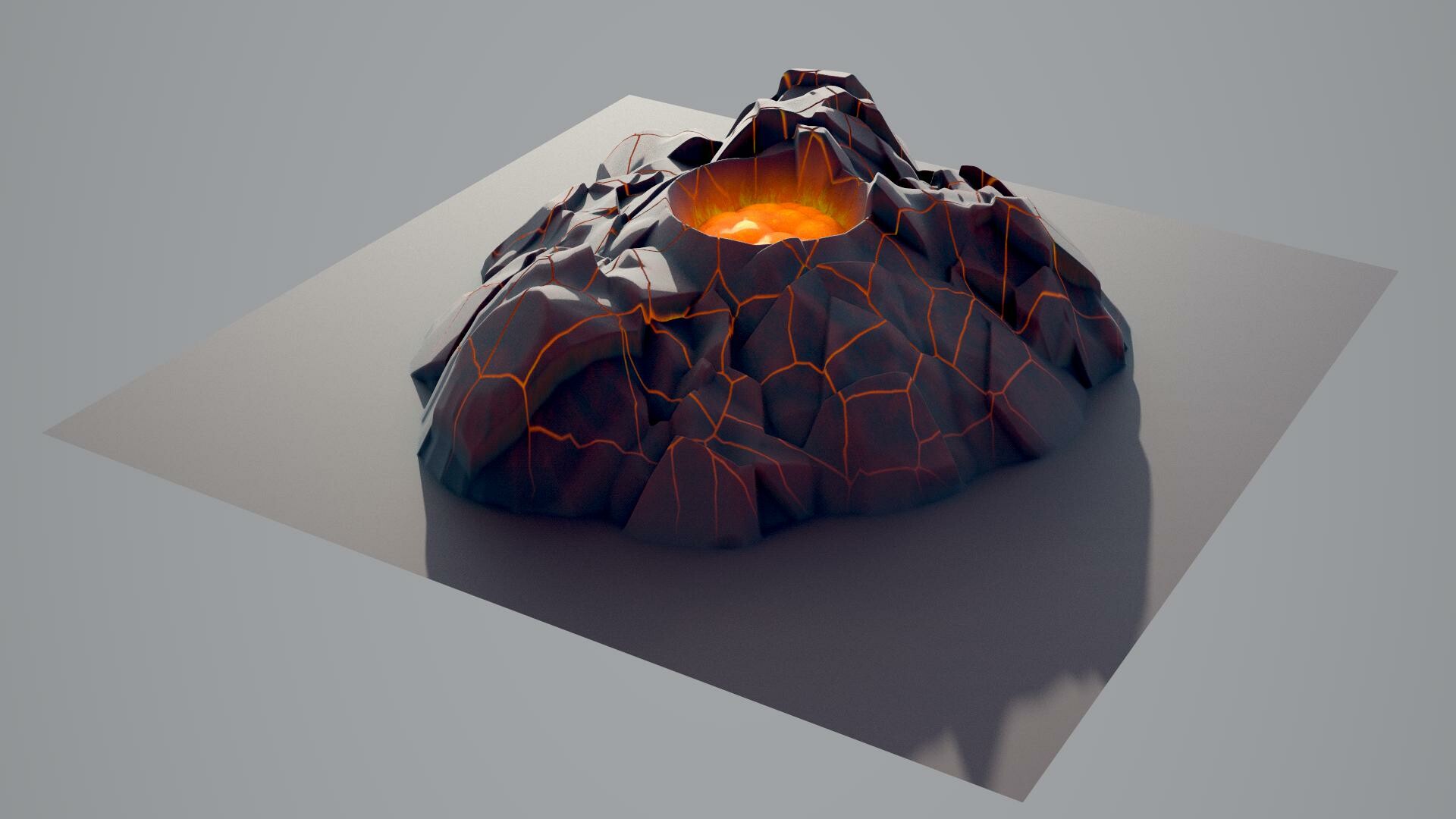 ArtStation - Stylized Volcano Material
