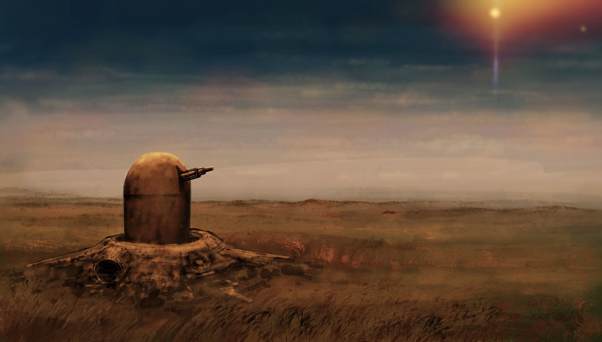 ArtStation - Defensive Turret Emplacement