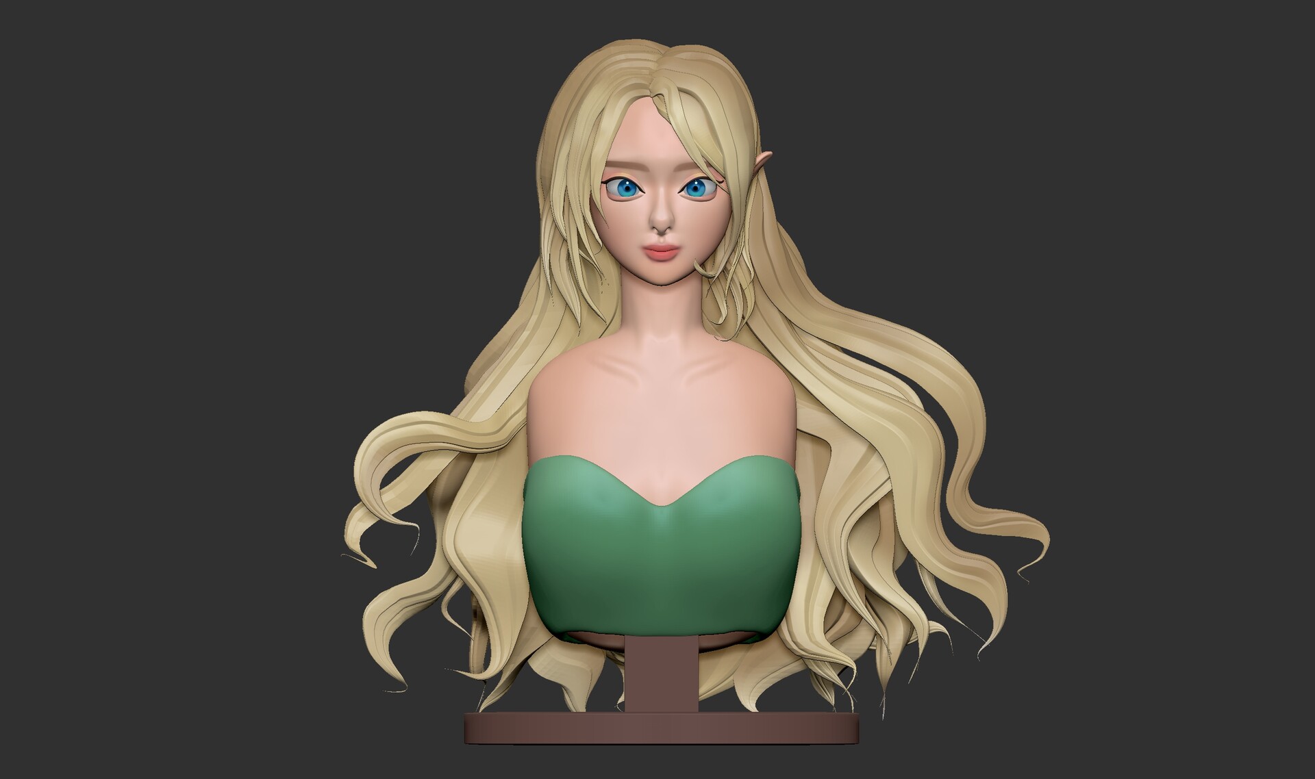 ArtStation - 3D Character Bust Sculpt - Archer