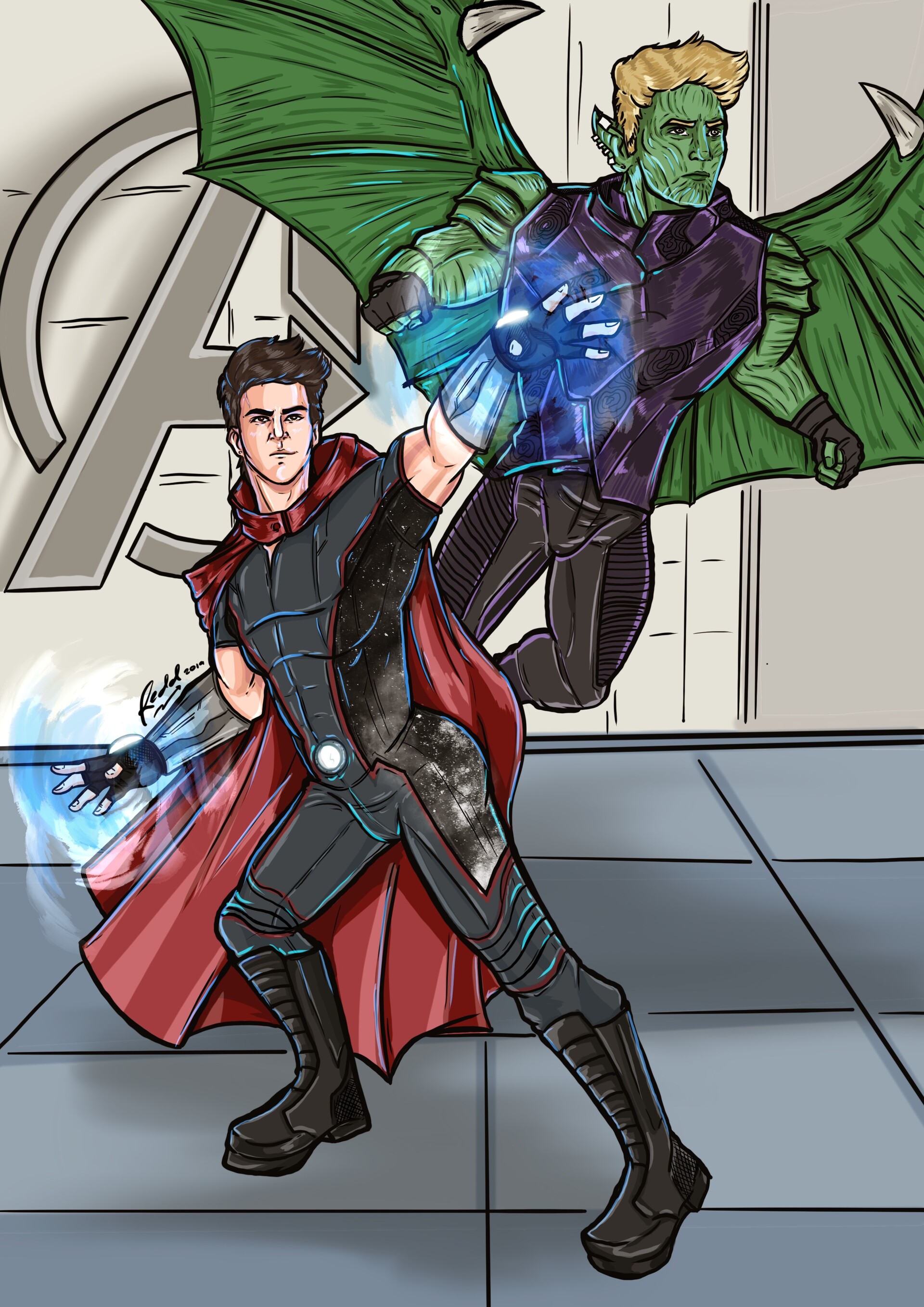 ArtStation - Wiccan and Hulkling