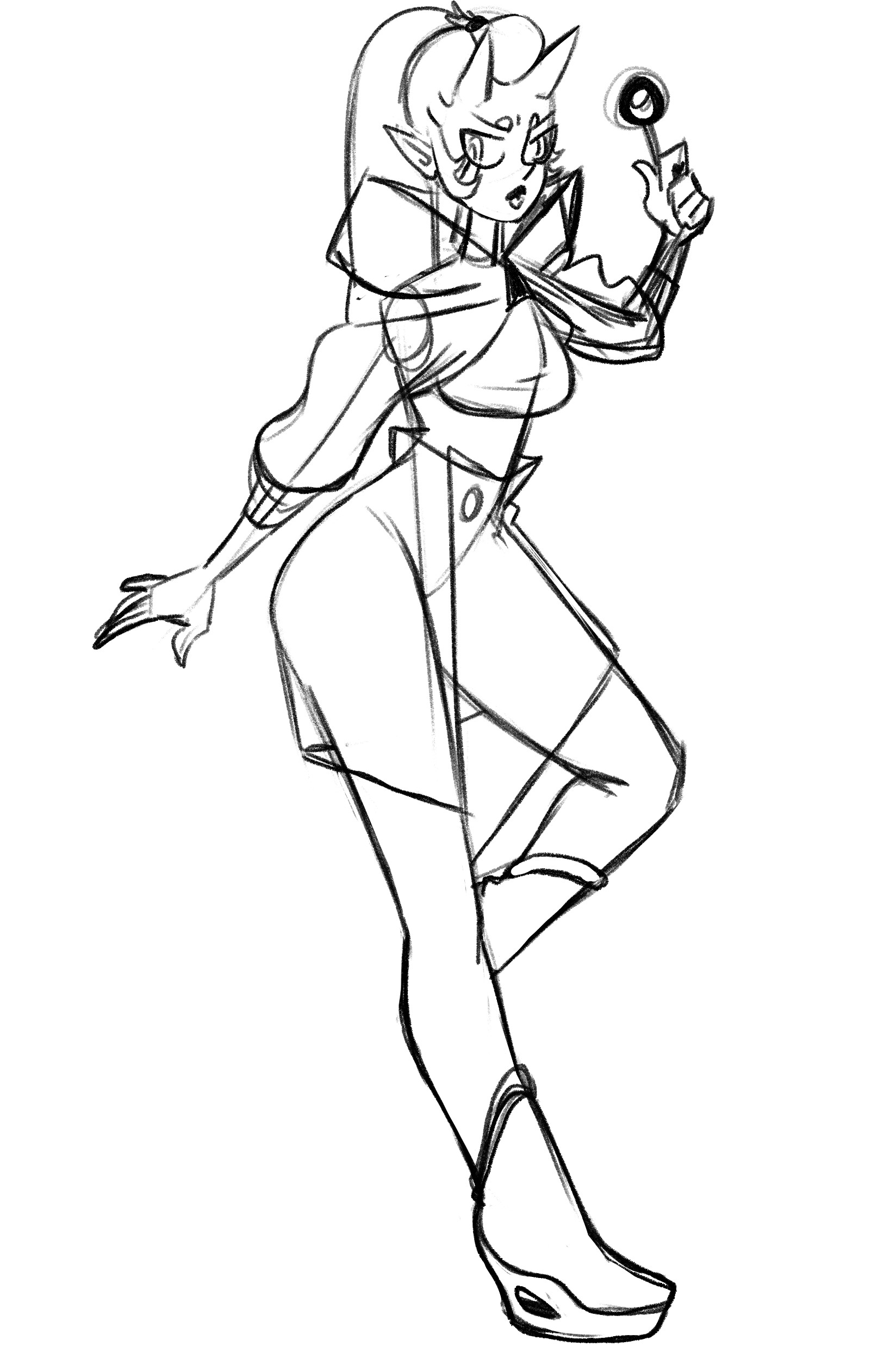 how to draw a demon whole body