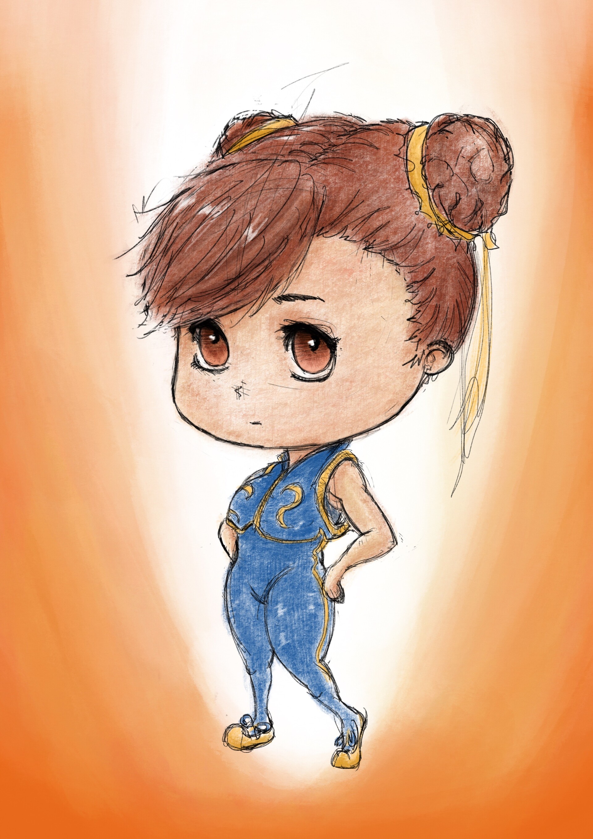 ArtStation - Chun Li sketch
