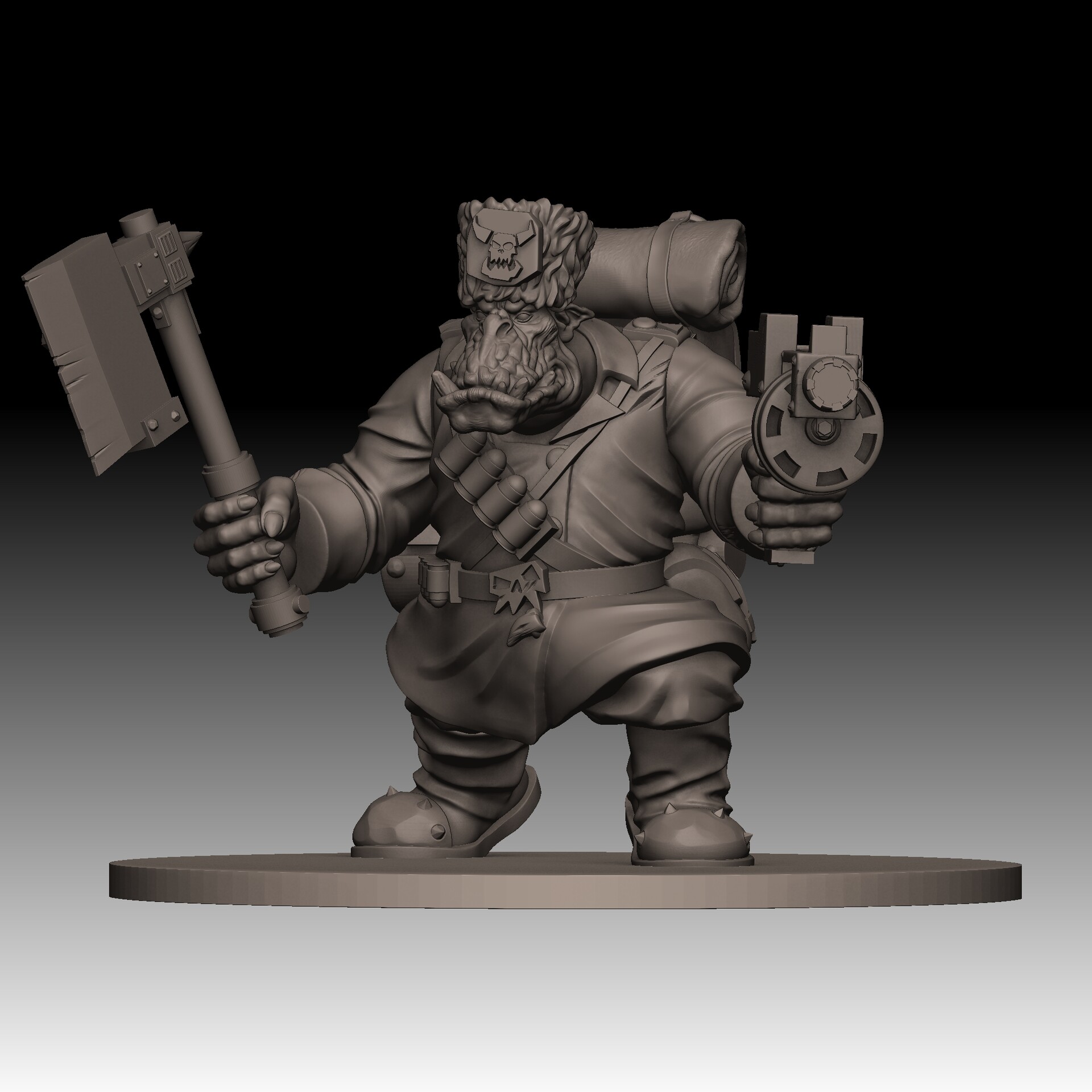 ArtStation - Ork in uniform 2