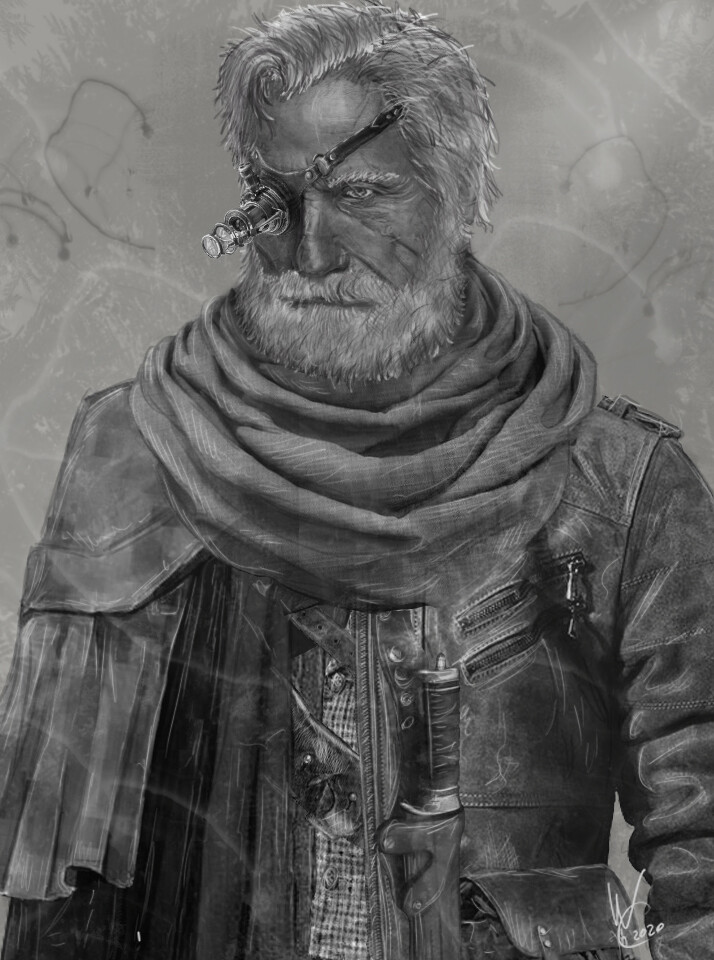 ArtStation - Frostpunk Concept Story - Captain Whyllis Morgenssen Sketch