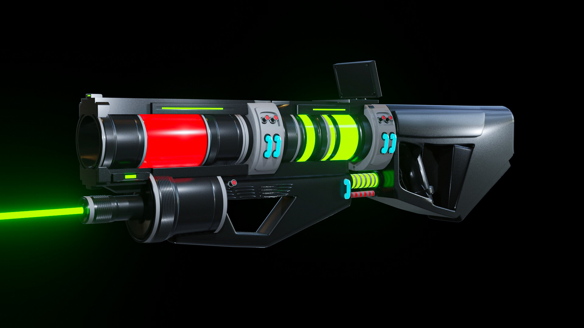 ArtStation - Laser GUN ASSET Future Games