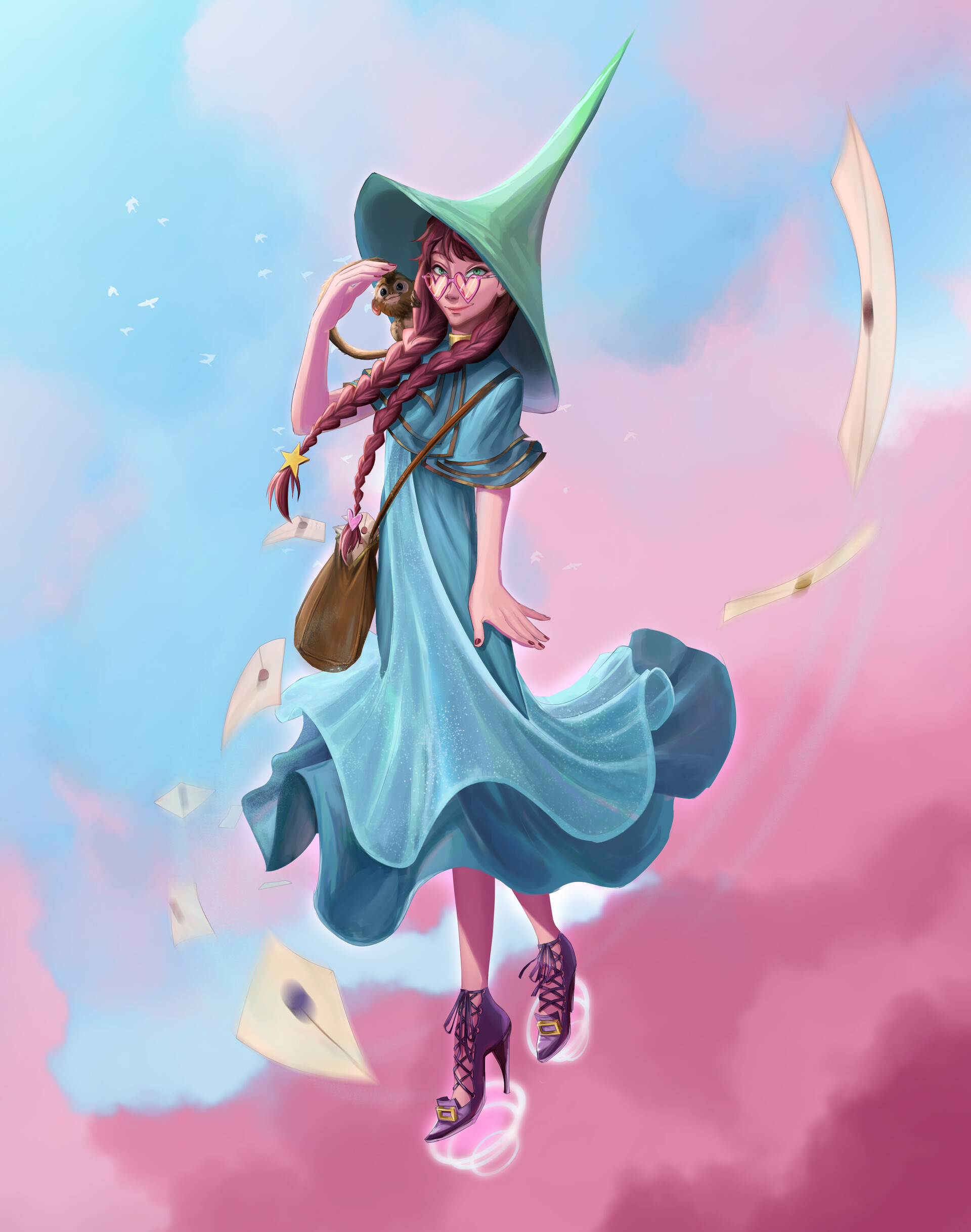 ArtStation - A Letter delivery with Crystal the Witch