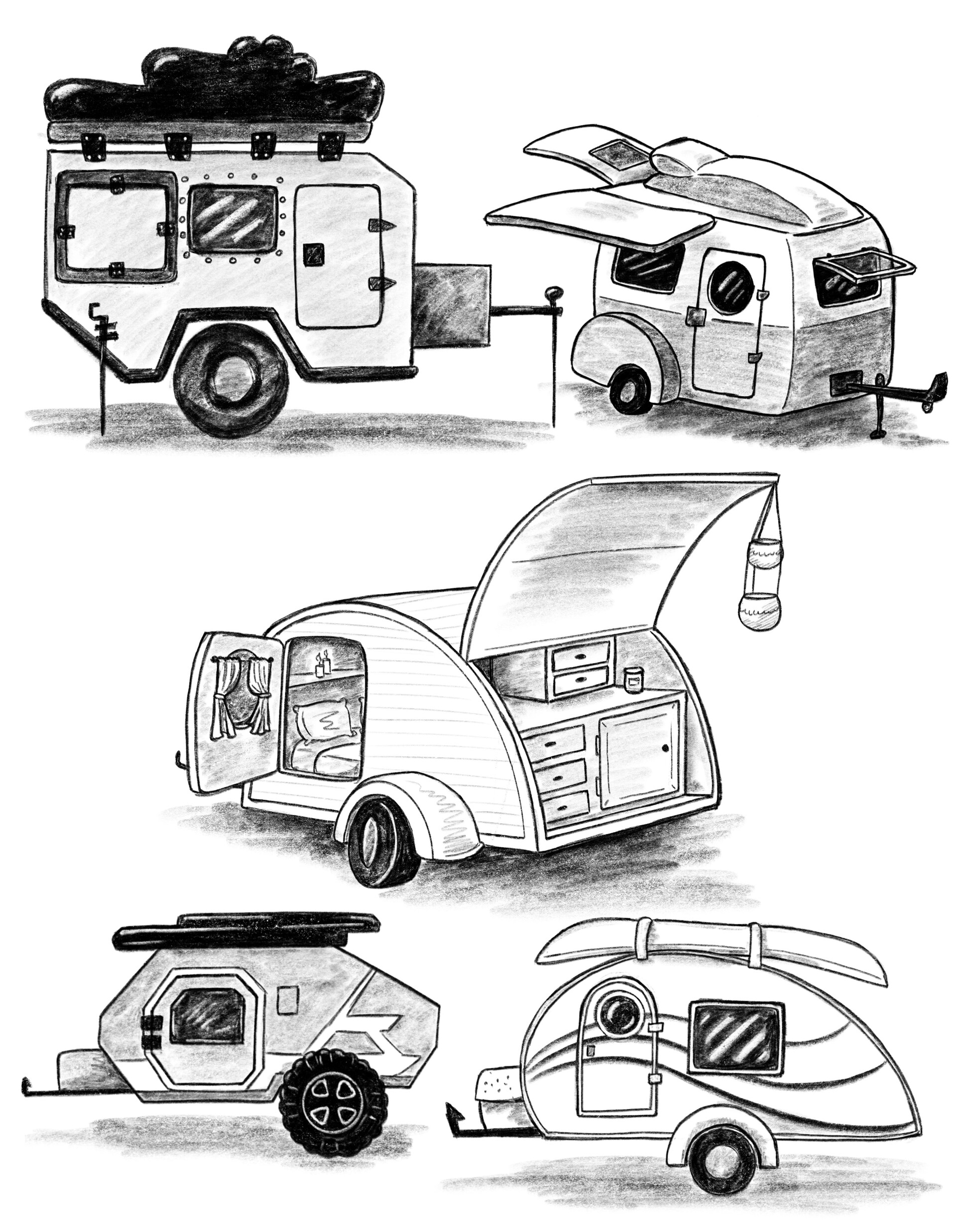 ArtStation - Camper Trailers - Warm Up Page