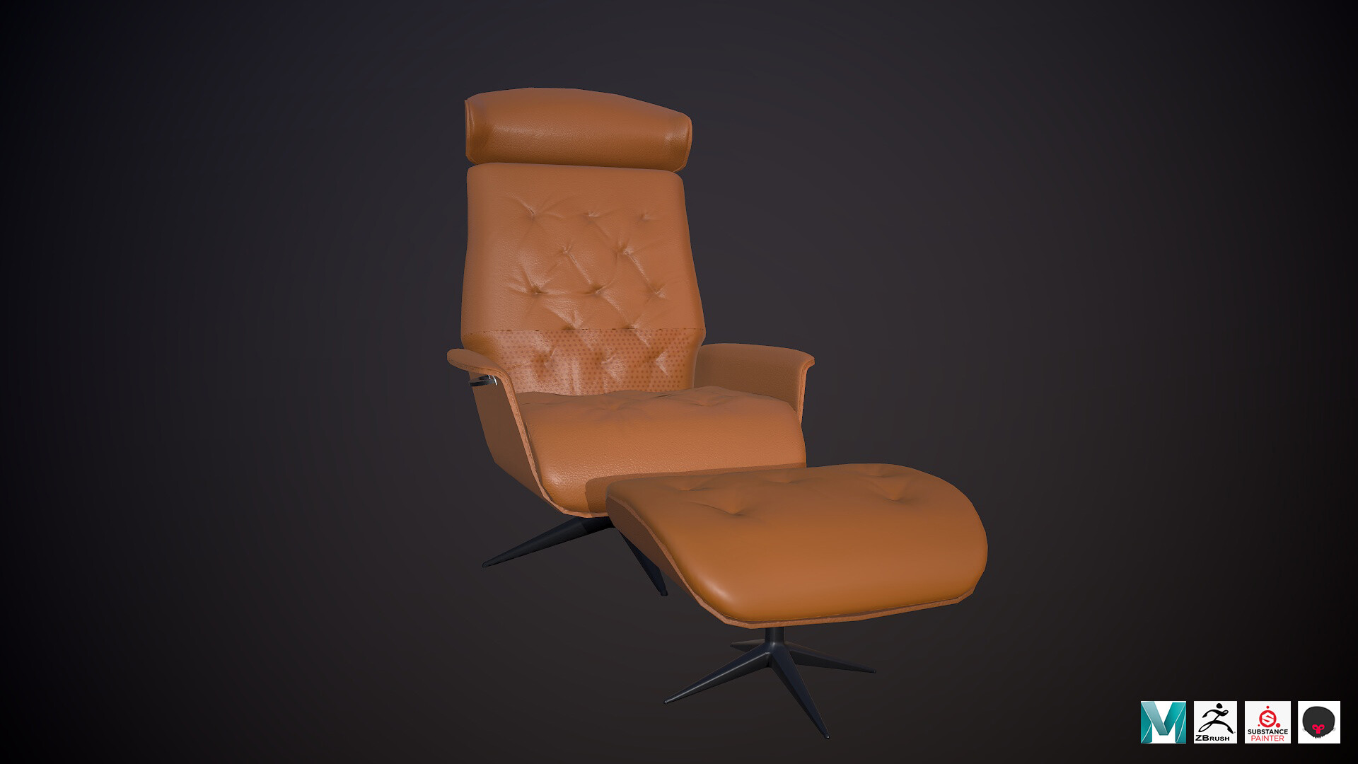 ArtStation - 3d arm chair
