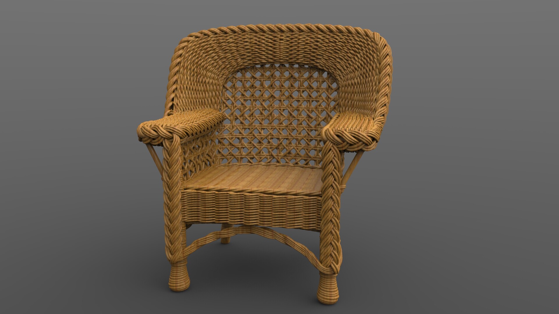 ArtStation - Wicker chair