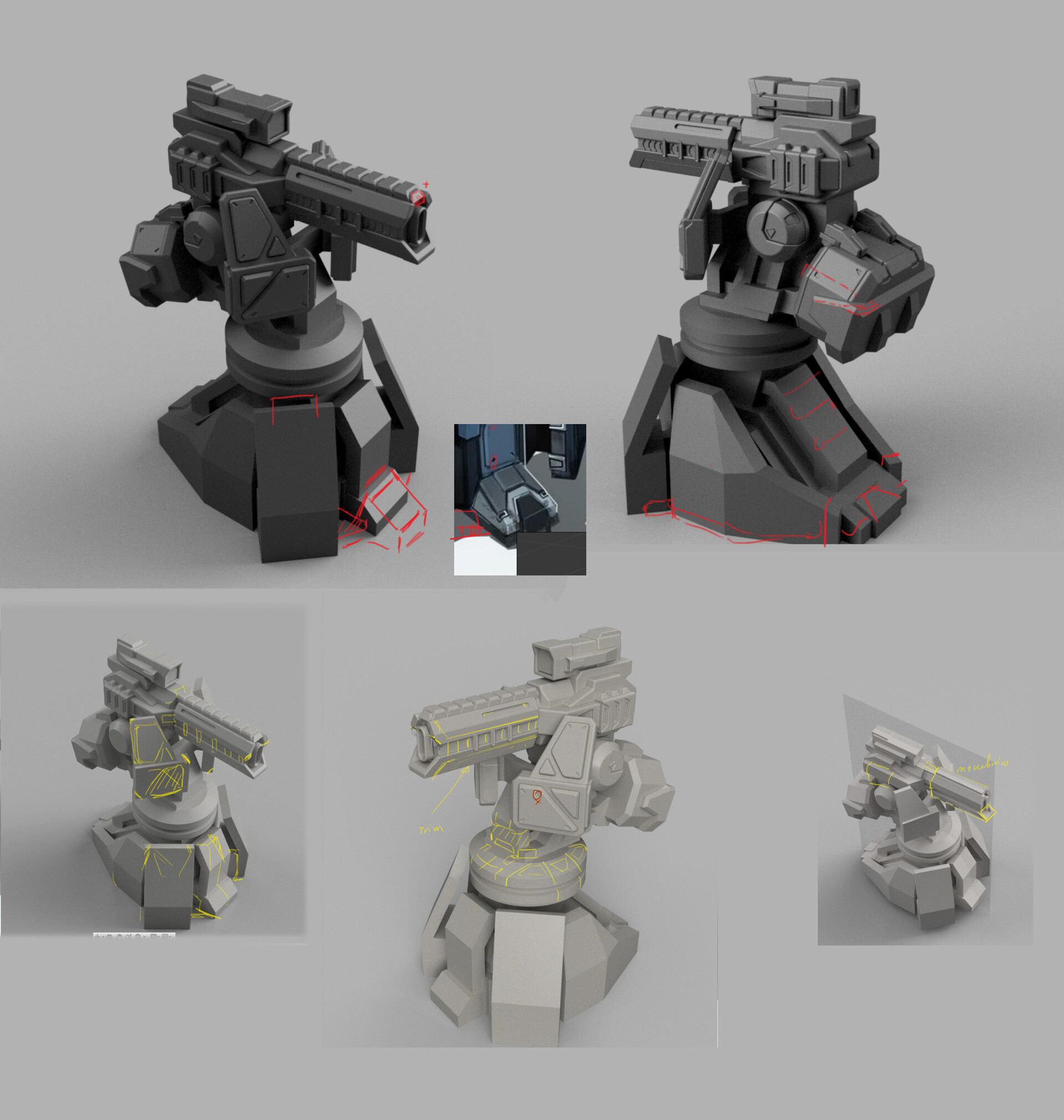 Dmytro Efimov - Defence Tower Hi-Poly Model