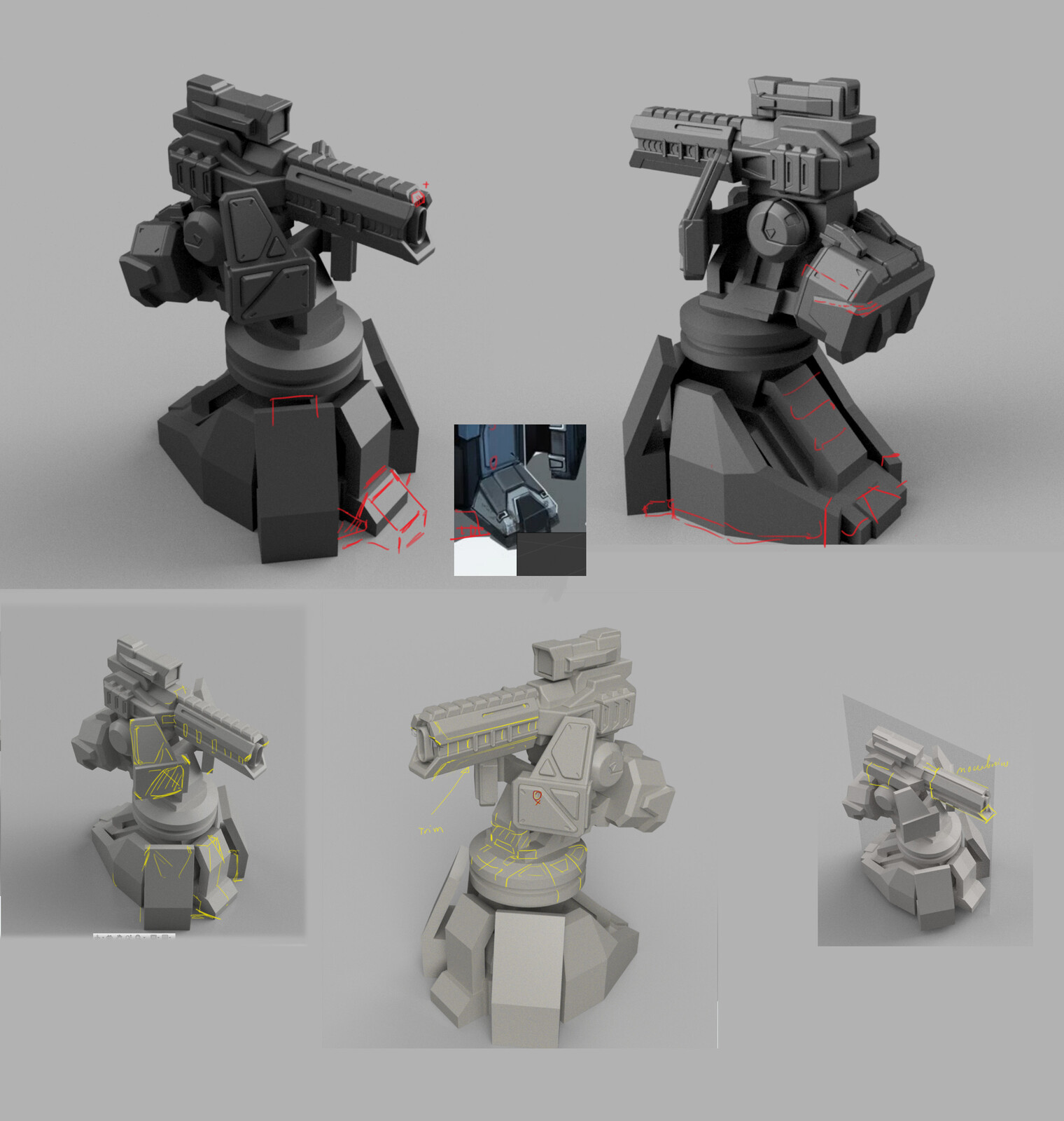 Dmytro Efimov - Defence Tower Hi-Poly Model