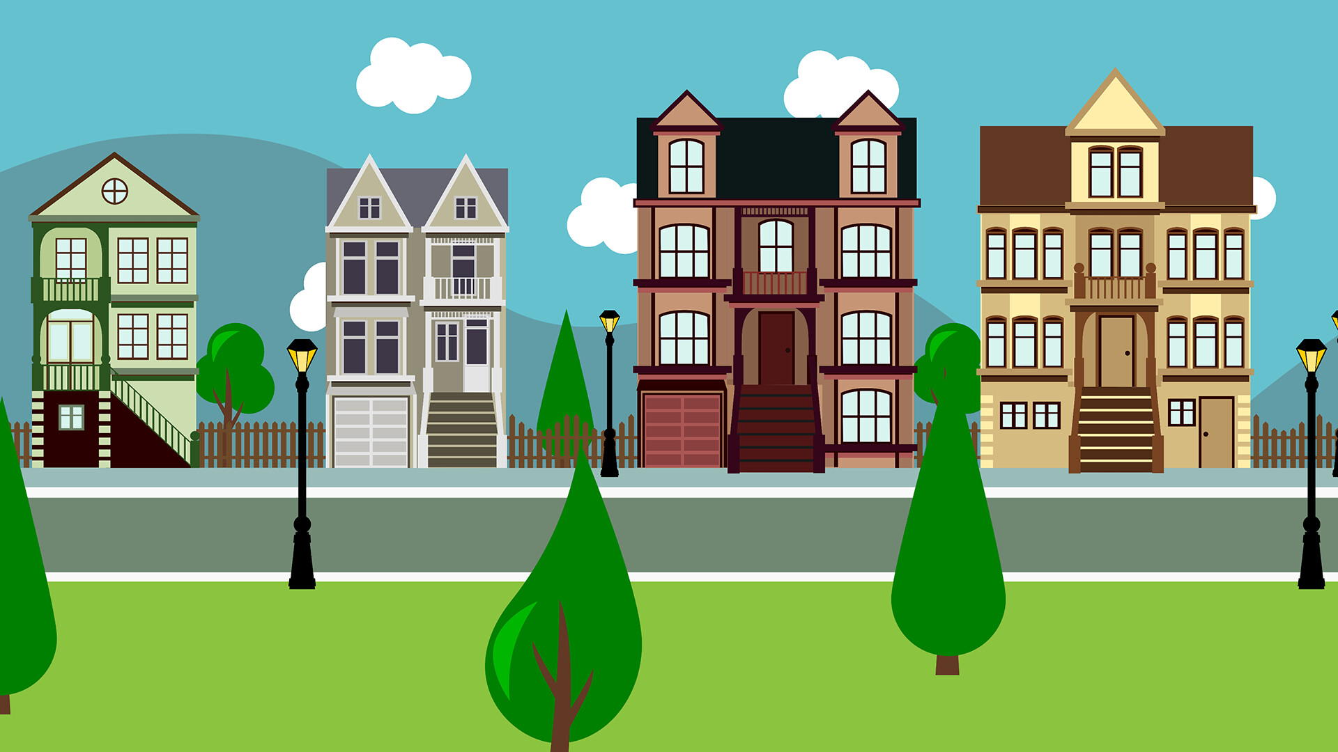 ArtStation - 2D Cartoon City Pack