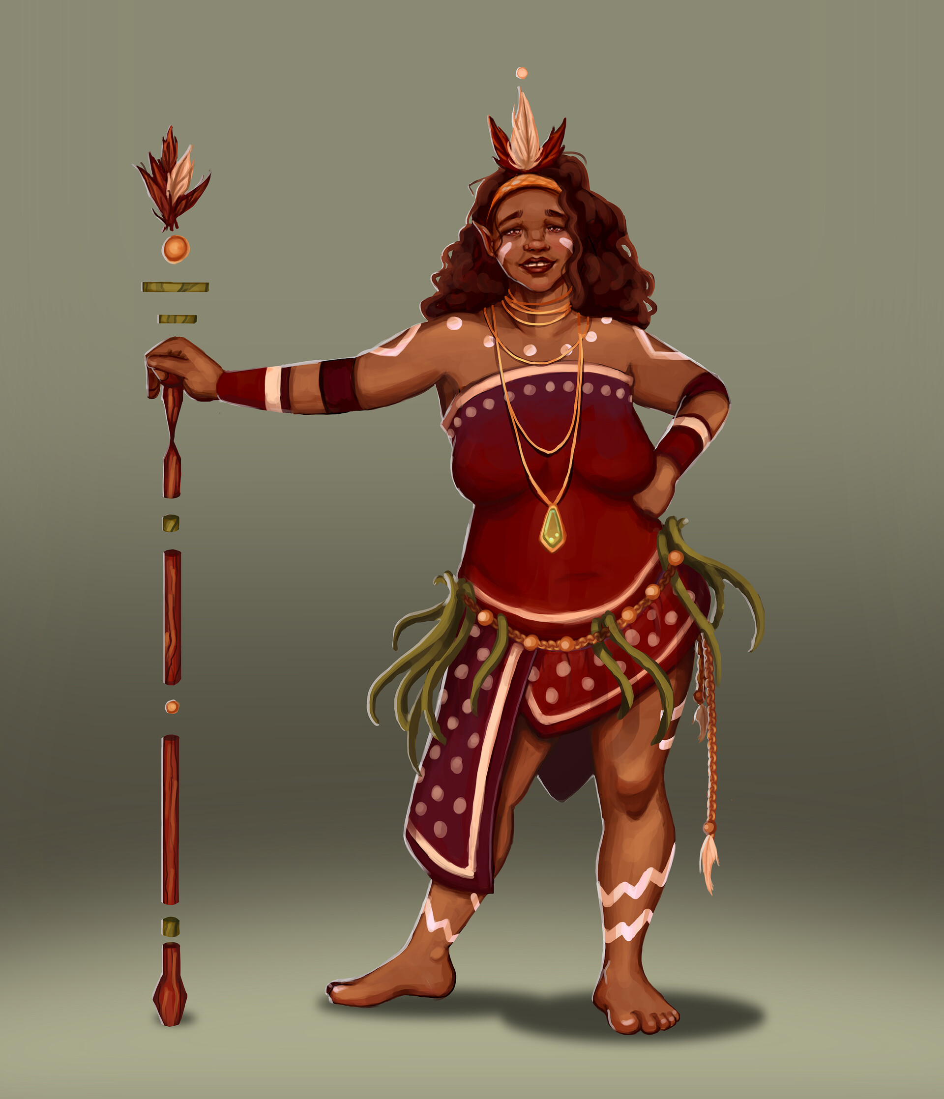 ArtStation - Fantasy Priestess