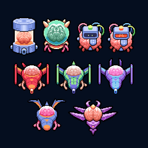 ArtStation - Galaxy Brain Enemy Art