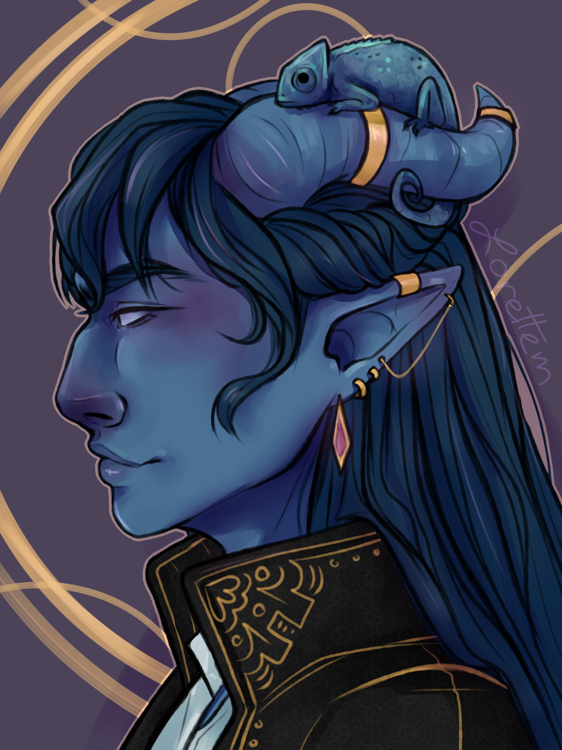 ArtStation - DnD tiefling character