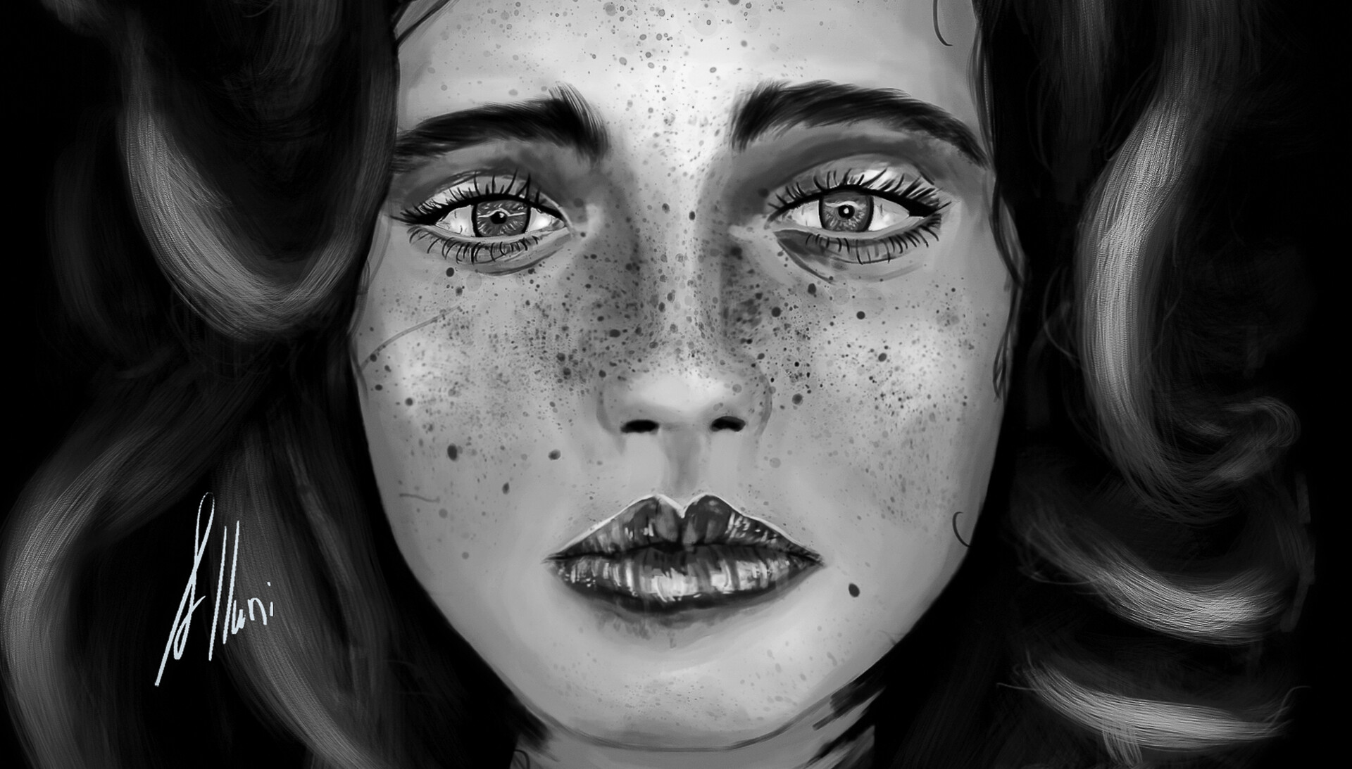 Israel Angel - Lady Portrait Painting