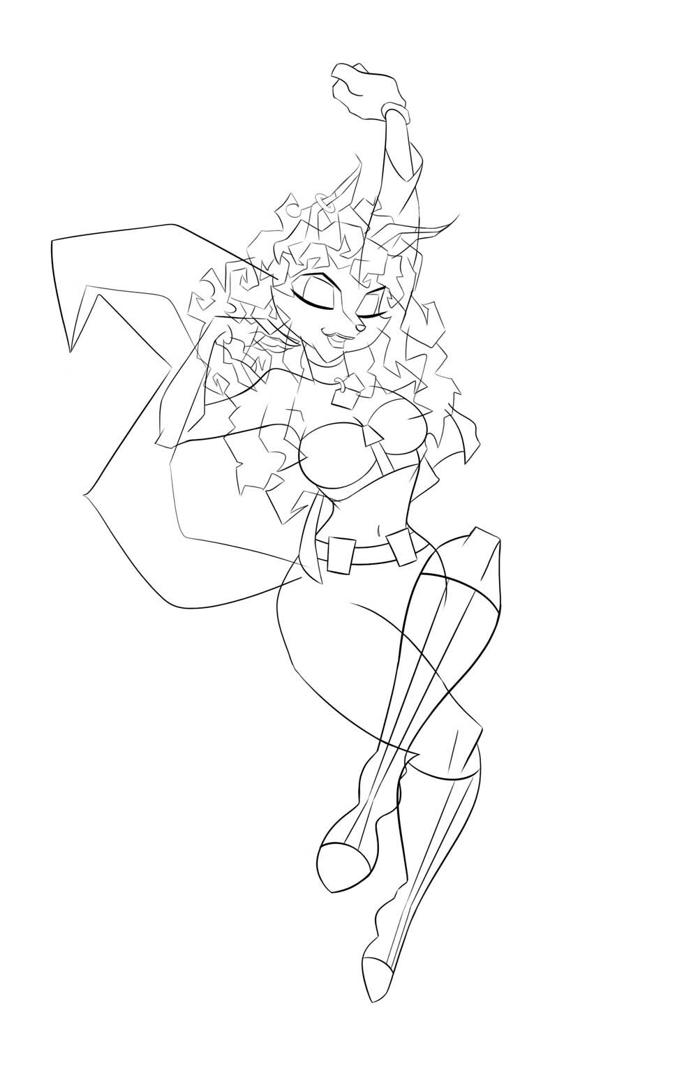 how to draw carmelita fox