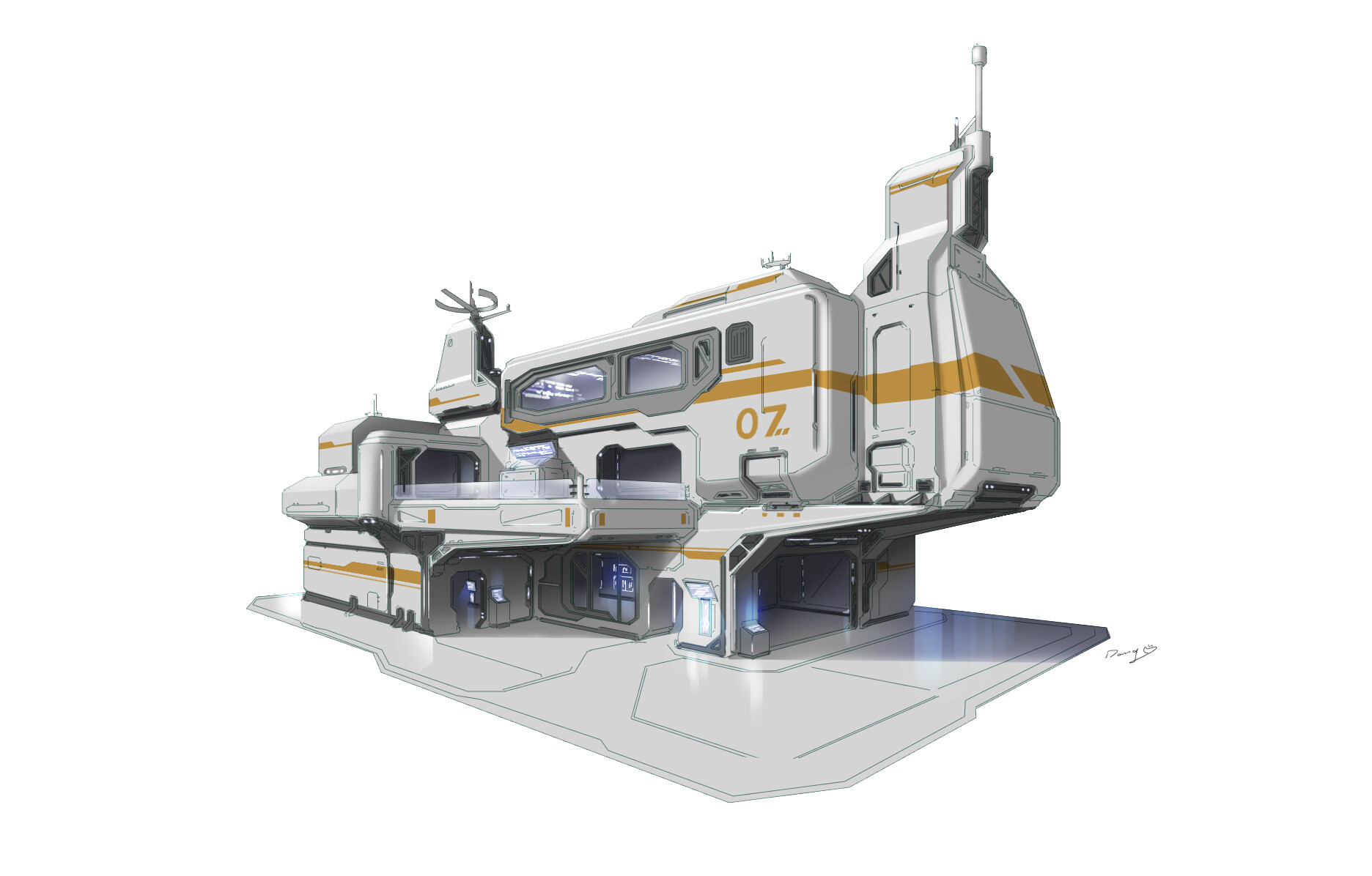 ArtStation - Science fiction architecture