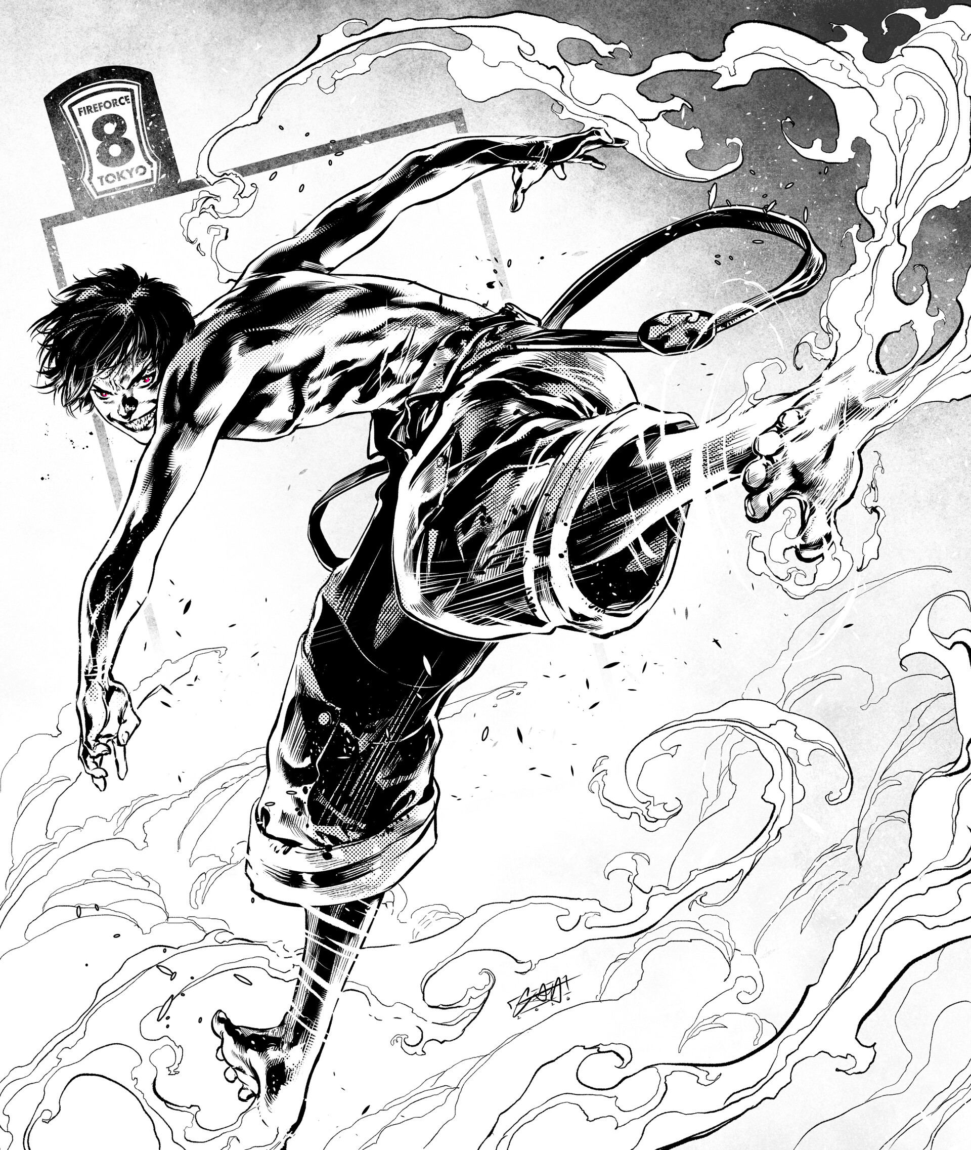 how to draw manga fire